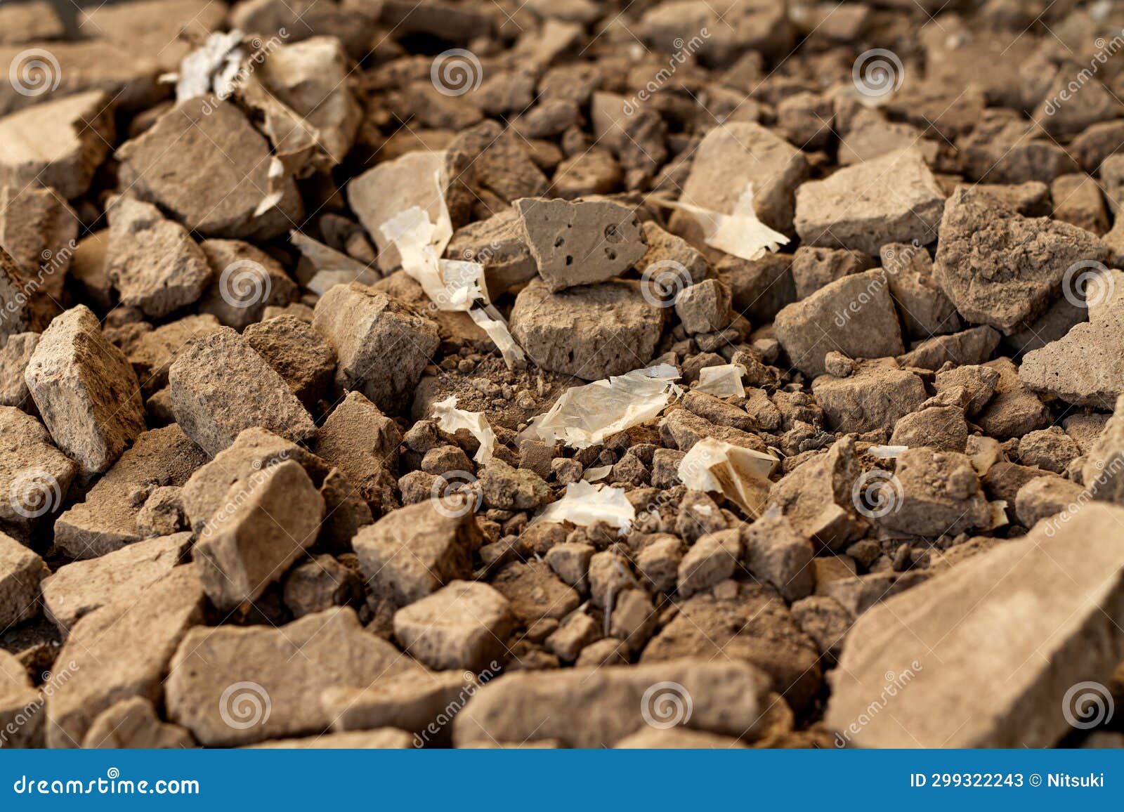 Plastic Particles Mixed in Soil Stock Image - Image of disposal ...