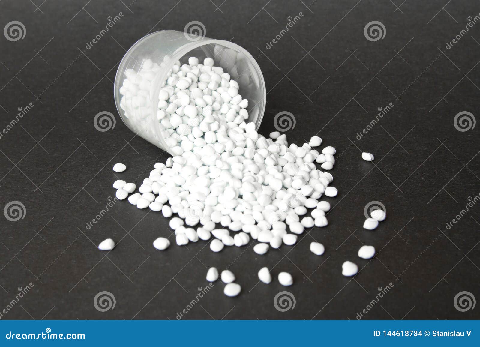 Plastic Pellets . Plastic Granules after Processing Stock Photo - Image ...