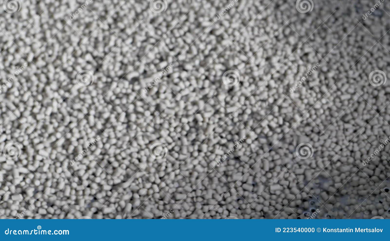 Plastic Pellets Jump on the Grid of the Vibrating Table. Production of ...