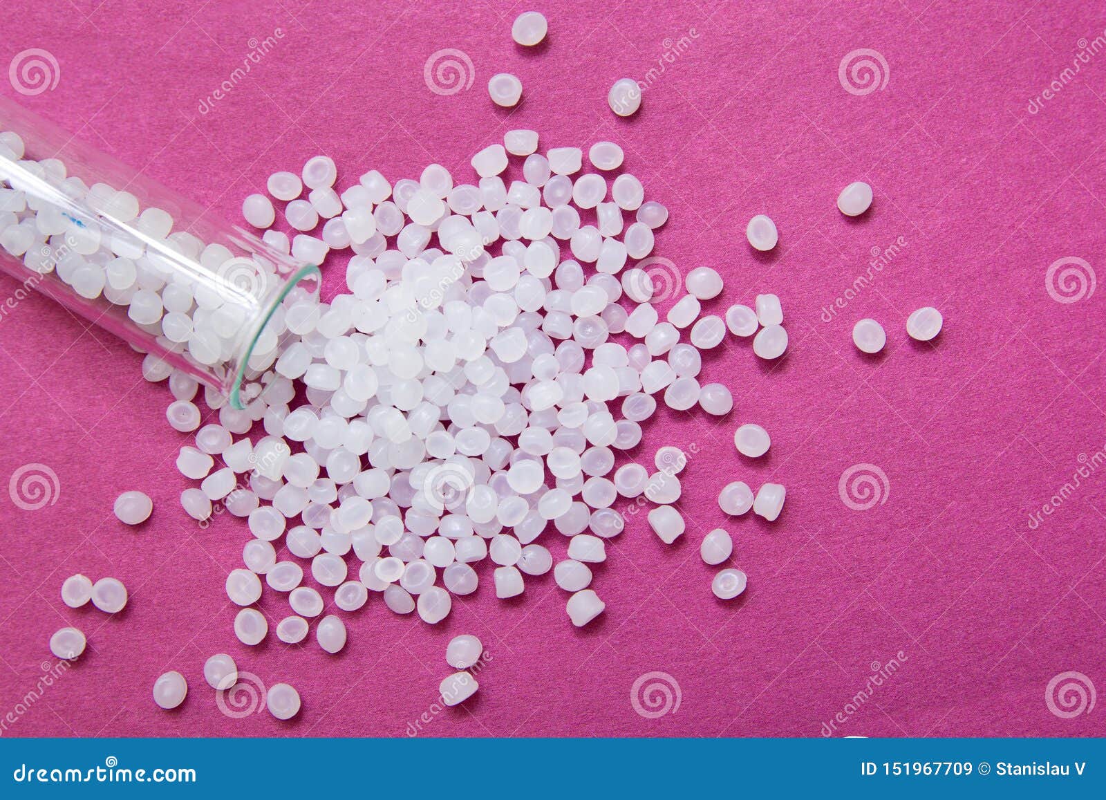Plastic Pellets. Transparent Polyethylene Granules. Plastic Raw ...