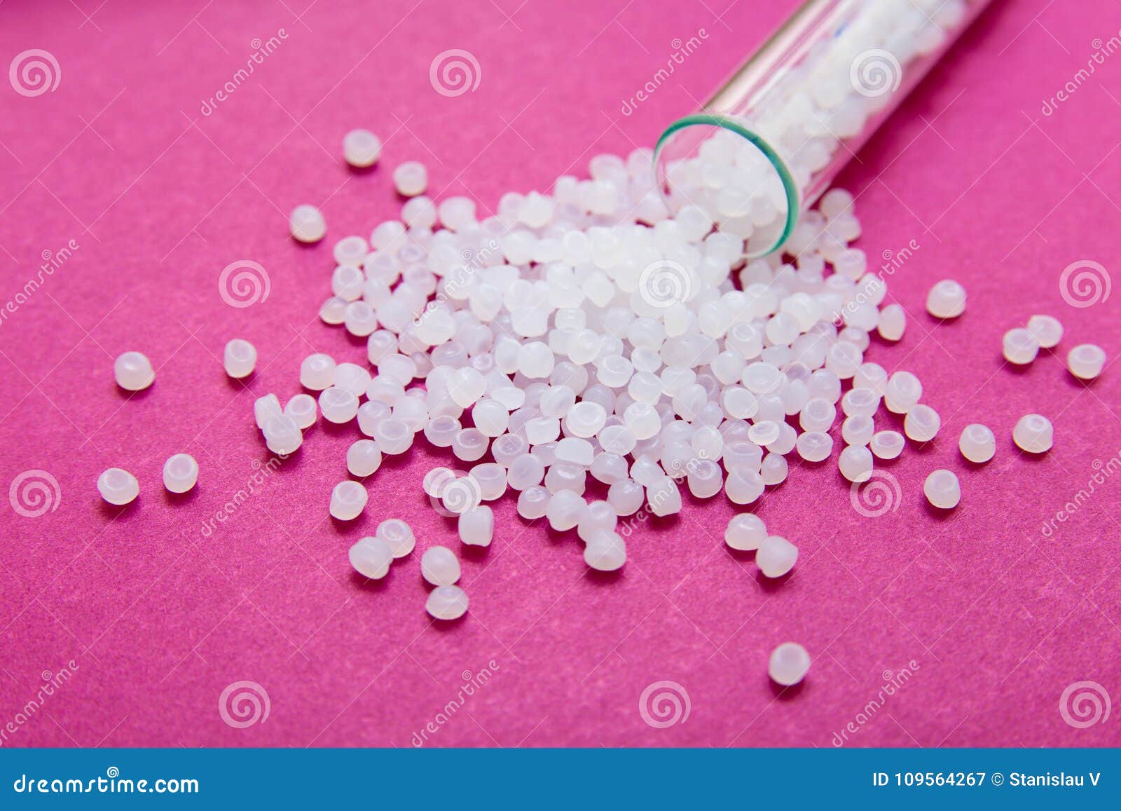 Plastic Pellets. Transparent Polyethylene Granules. Plastic Raw ...