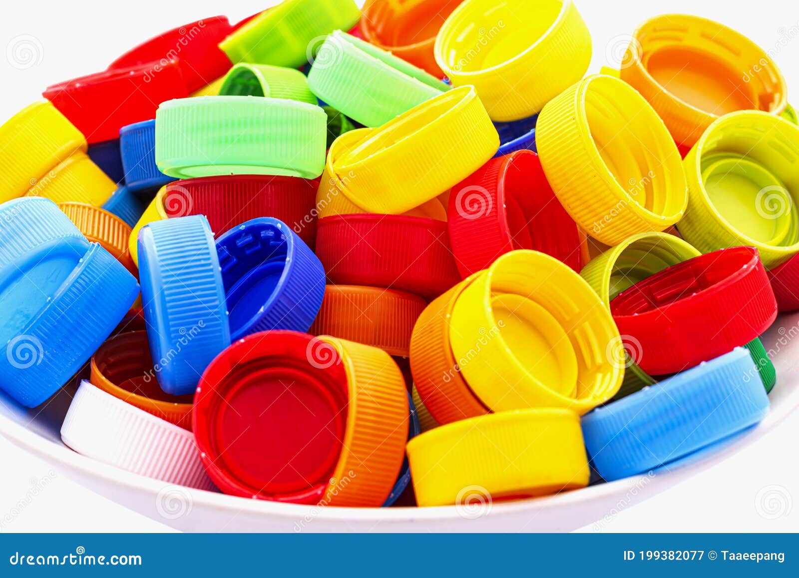 Plastic Pet Caps Texture As Nice Color Background Stock Image - Image ...