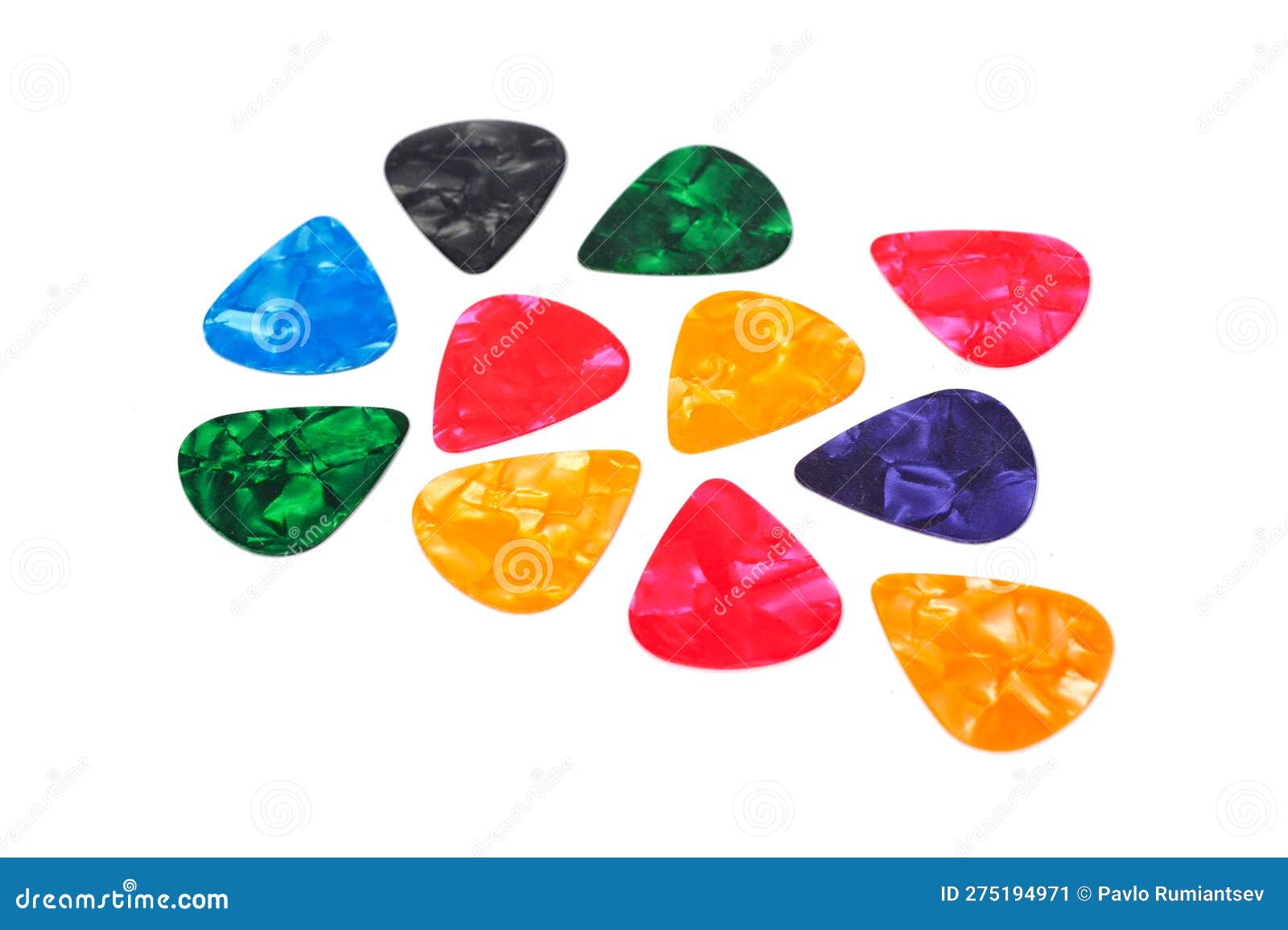 Plastic Picks of Different Colors for Playing Acoustic or Electric ...