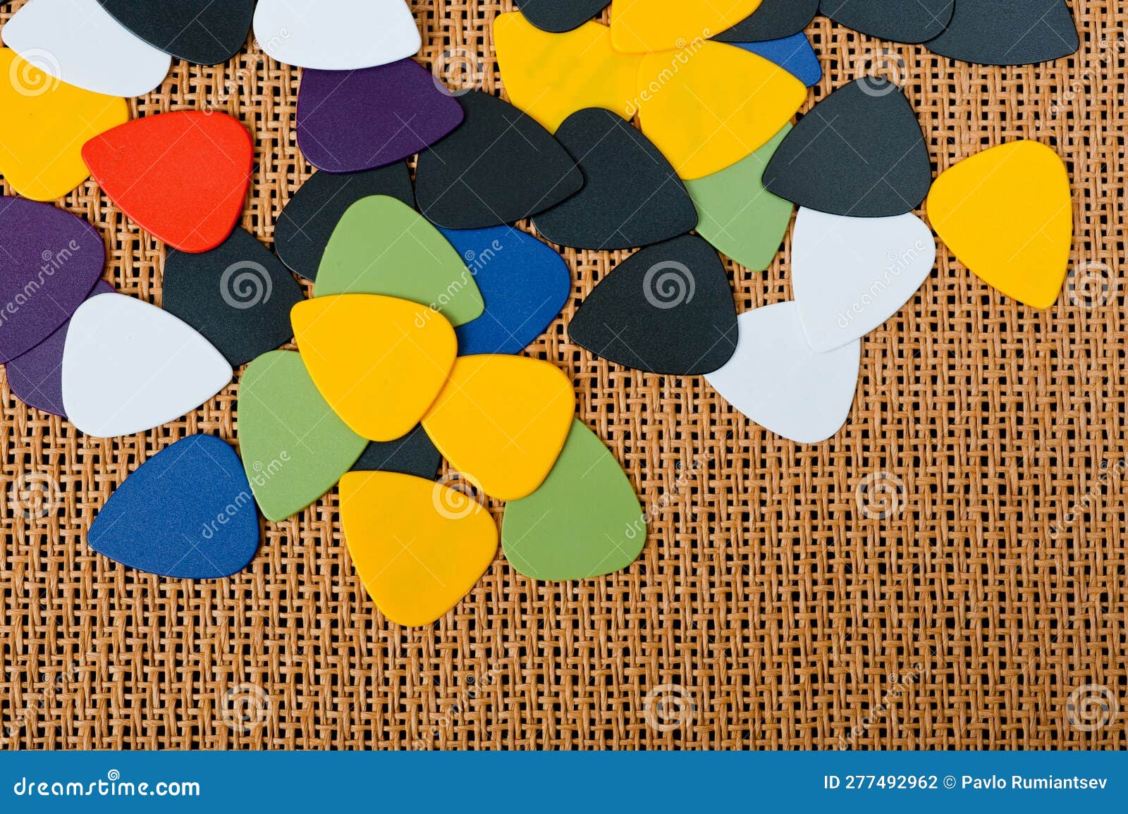 Plastic Picks of Different Colors for Playing Acoustic or Electric ...