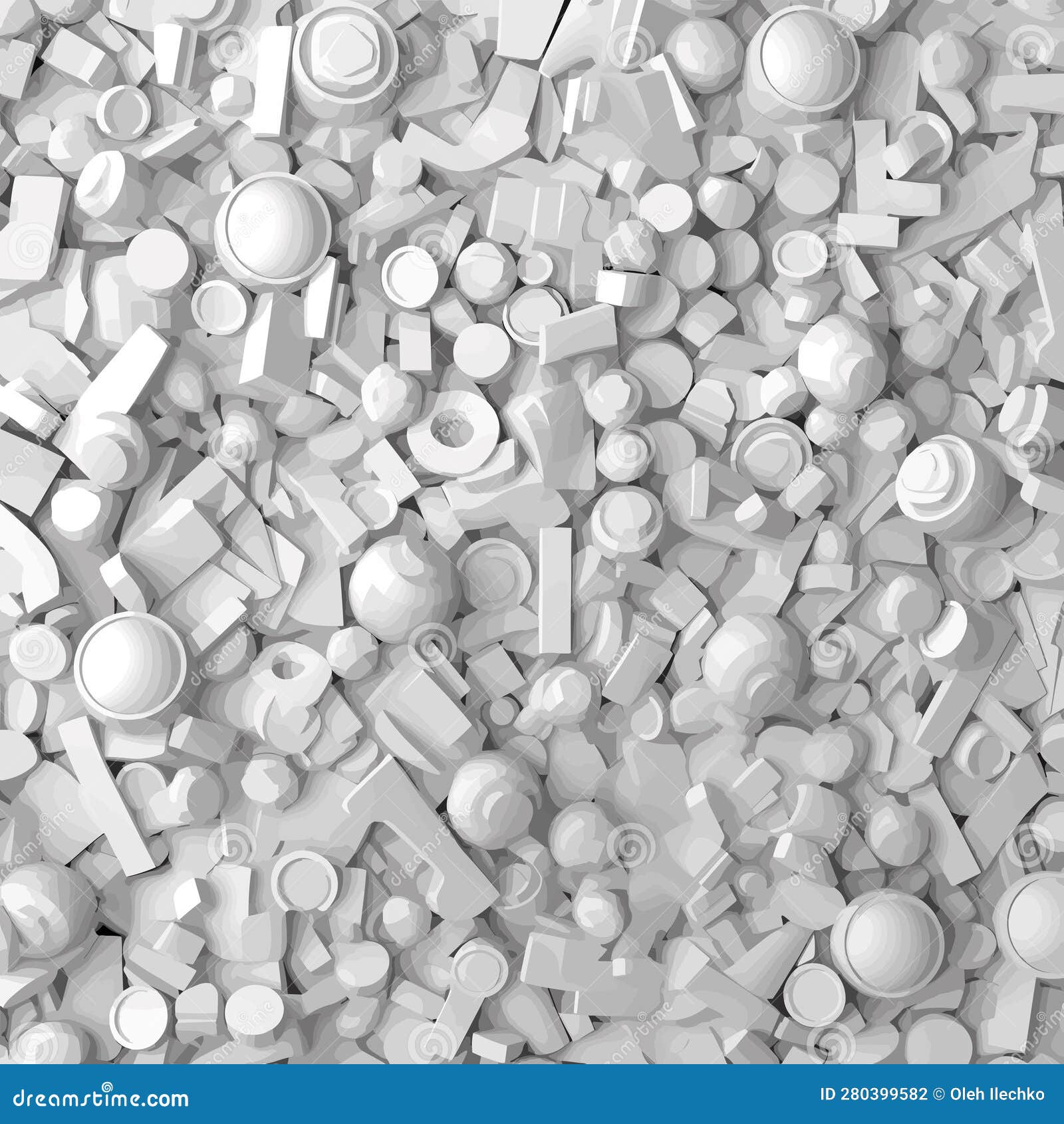 Plastic Pieces Background Vector Texture Stock Vector - Illustration of ...