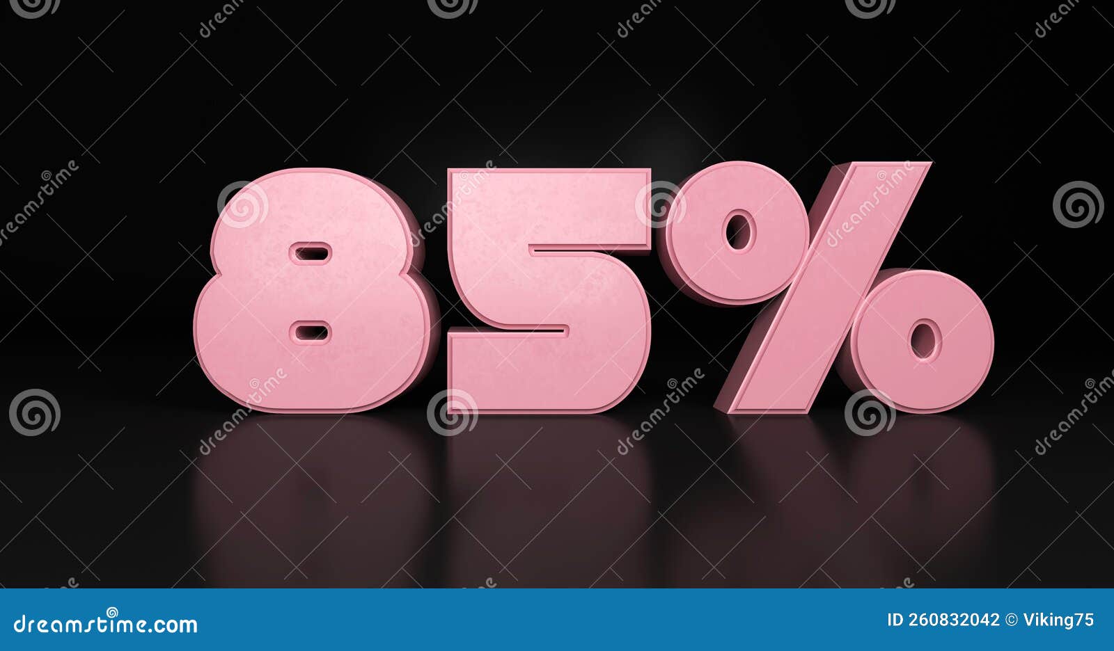 85 Plastic Pink Sign. 3d Render Illustration Stock Illustration ...