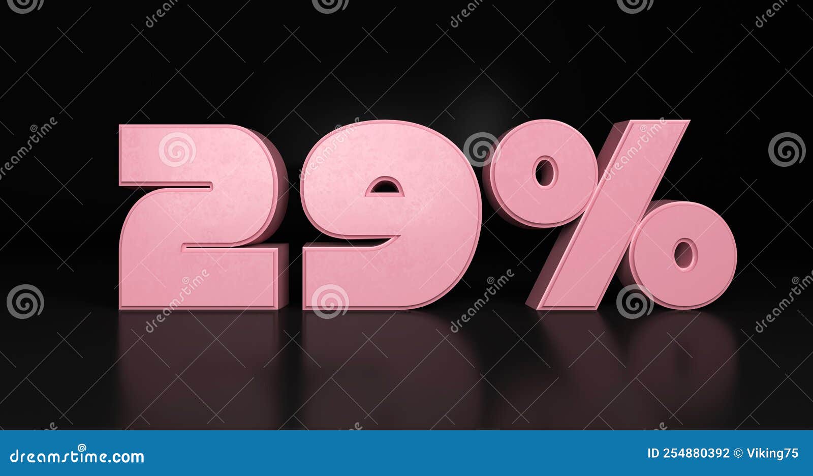 29 Plastic Pink Sign. 3d Render Illustration Stock Illustration ...