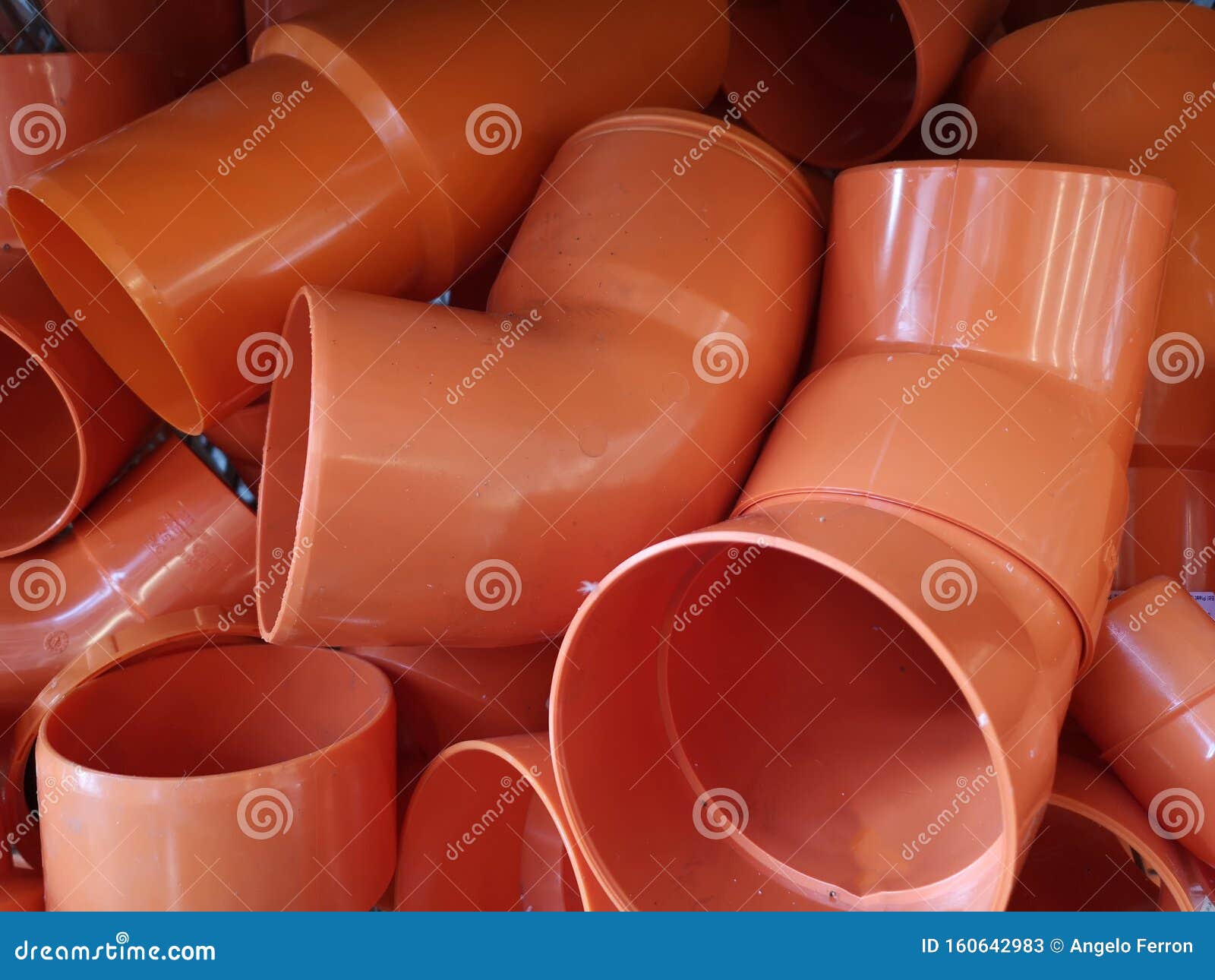 Plastic Pipe Bend Plasticized Pipe Stock Image - Image of accessory ...