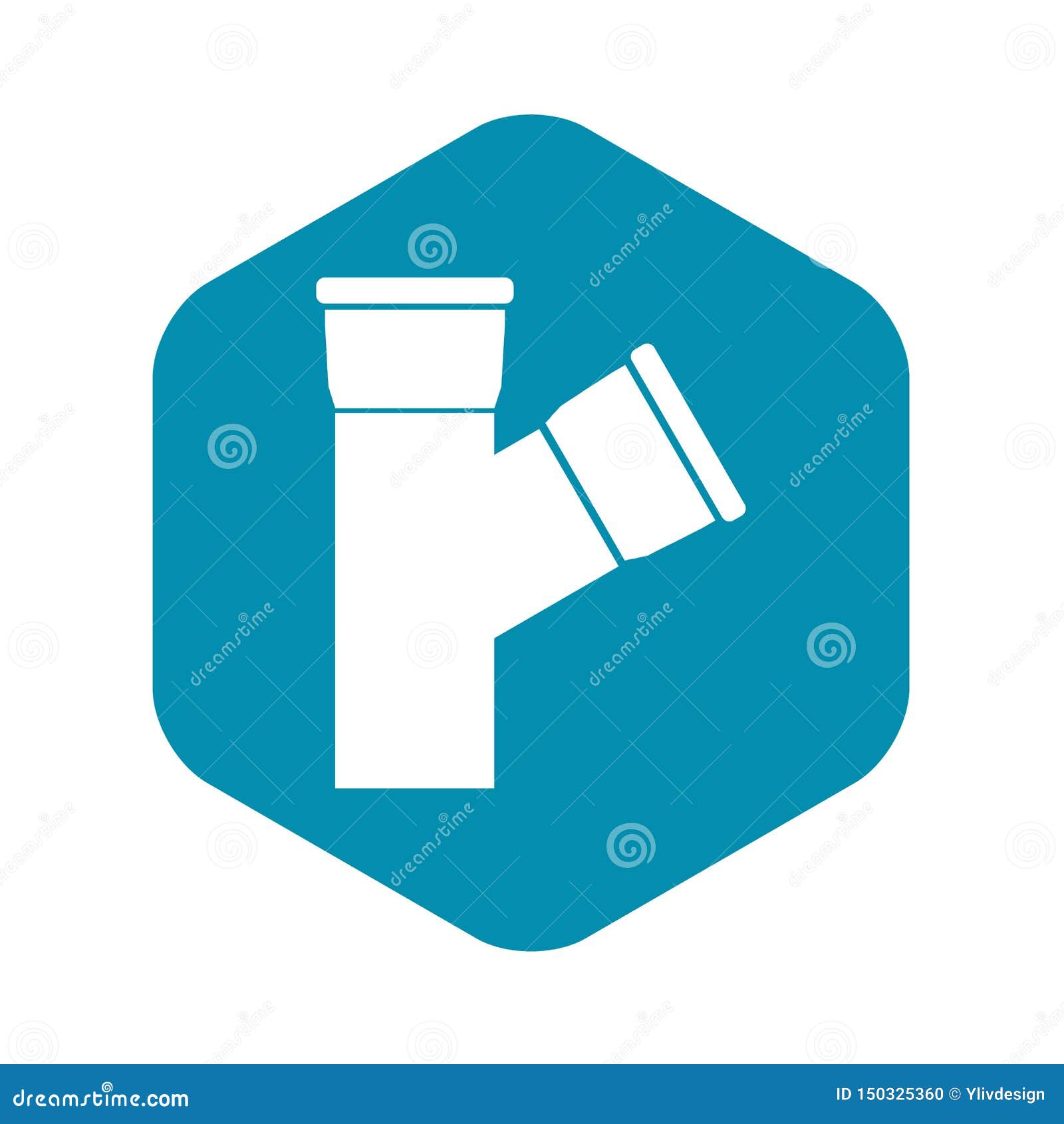Plastic Pipe Connection Icon, Simple Style Stock Vector - Illustration ...