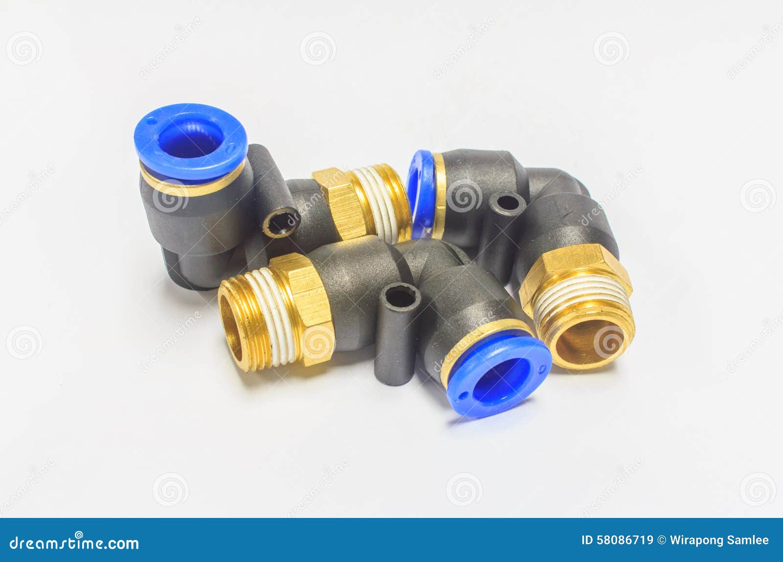 Plastic pipe connector stock image. Image of polye, pipe - 58086719