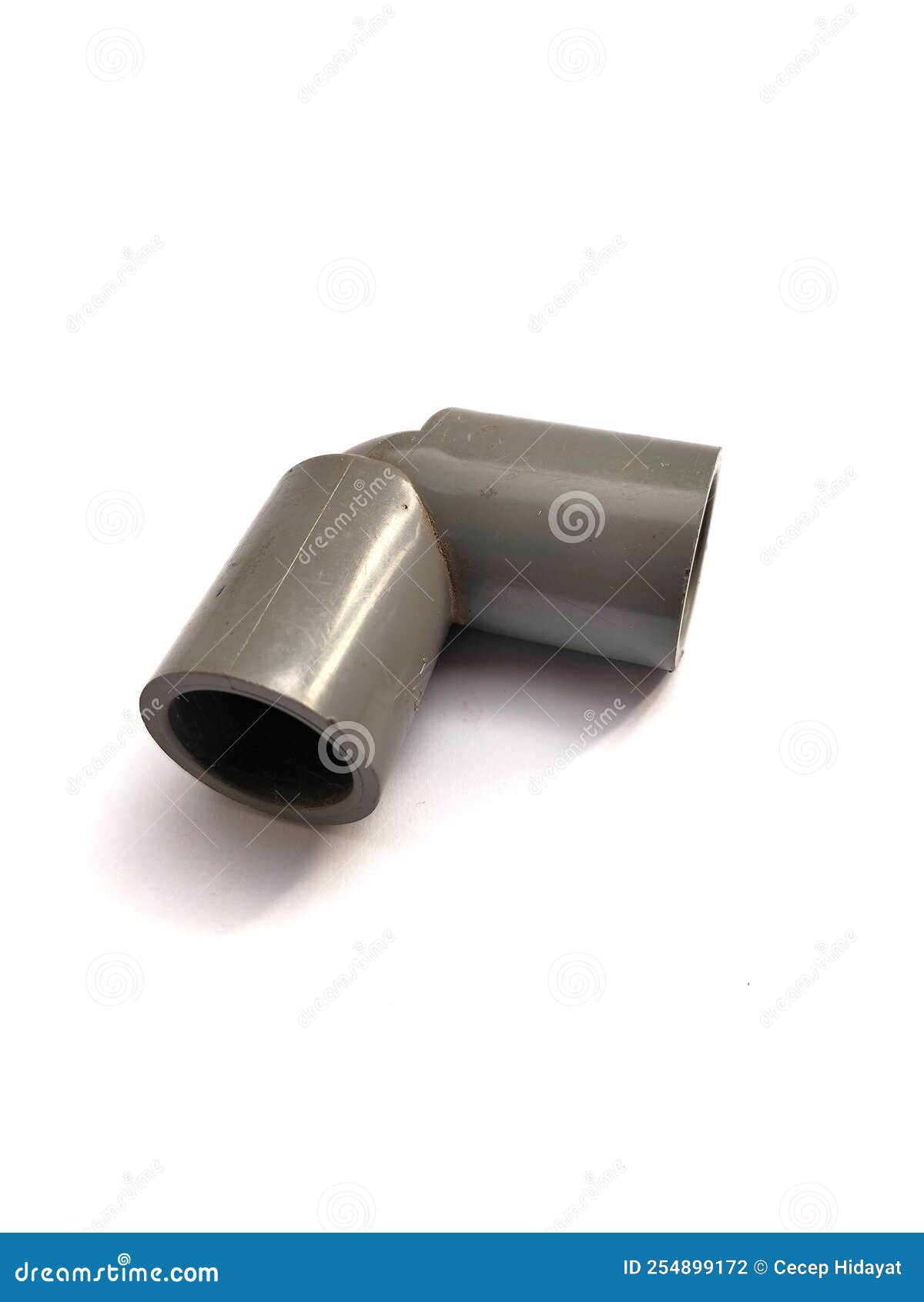 Plastic Pipe Elements. they are Designed To Connect Pipes Stock Photo ...