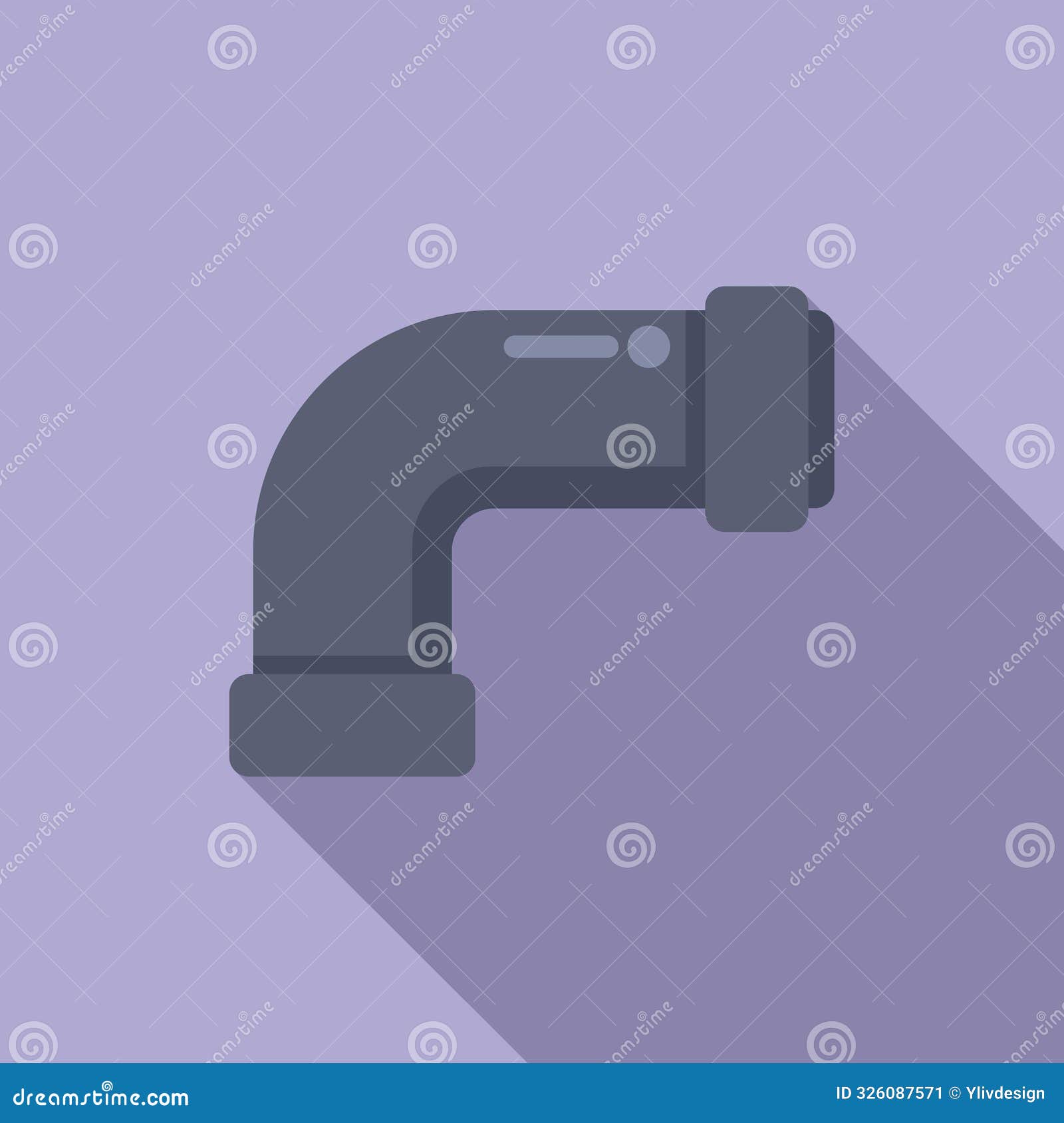 Plastic Pipe Fitting with Gasket is Connecting Two Pipes Stock ...