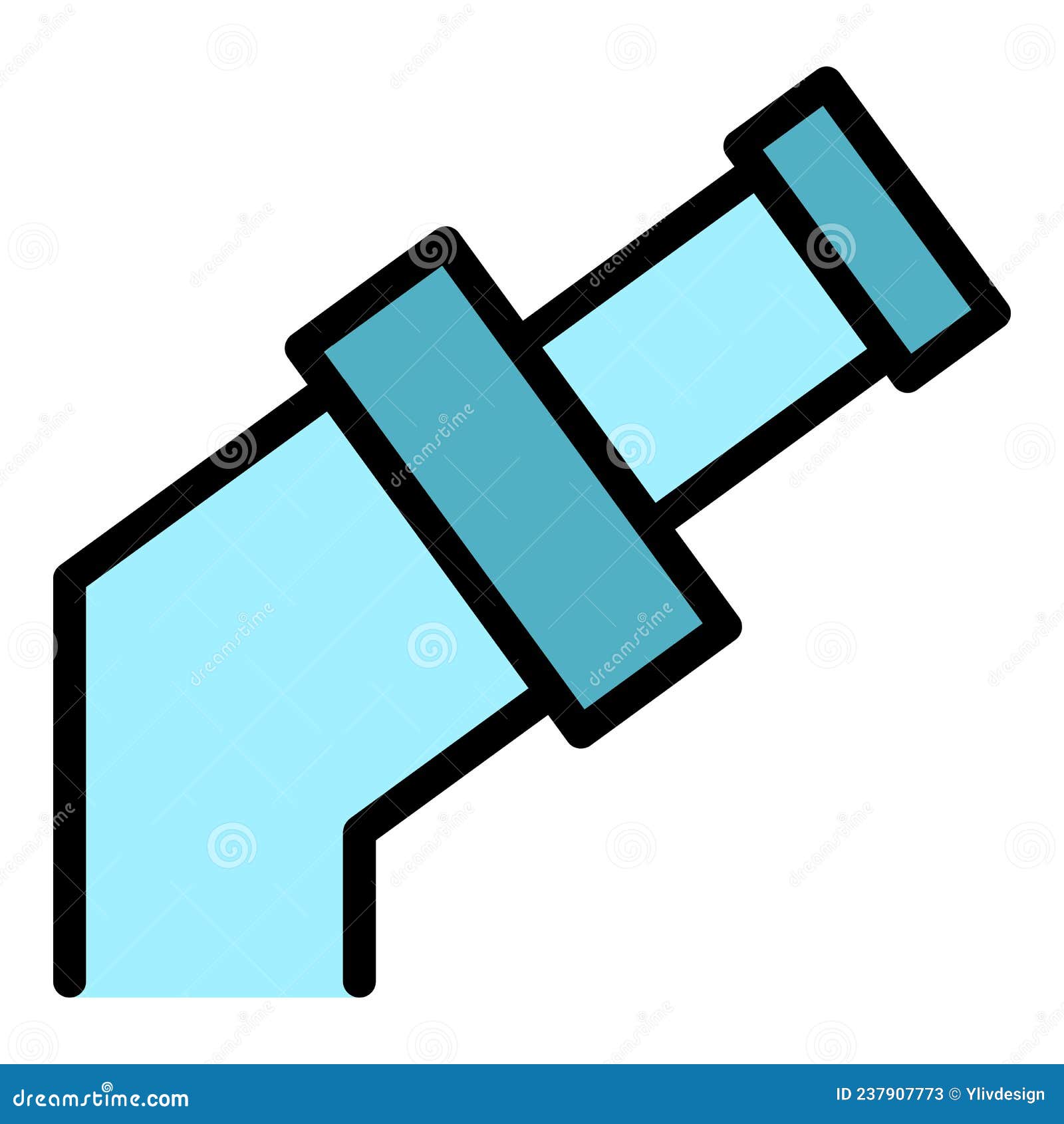 Plastic Pipe Icon Color Outline Vector Stock Vector - Illustration of ...