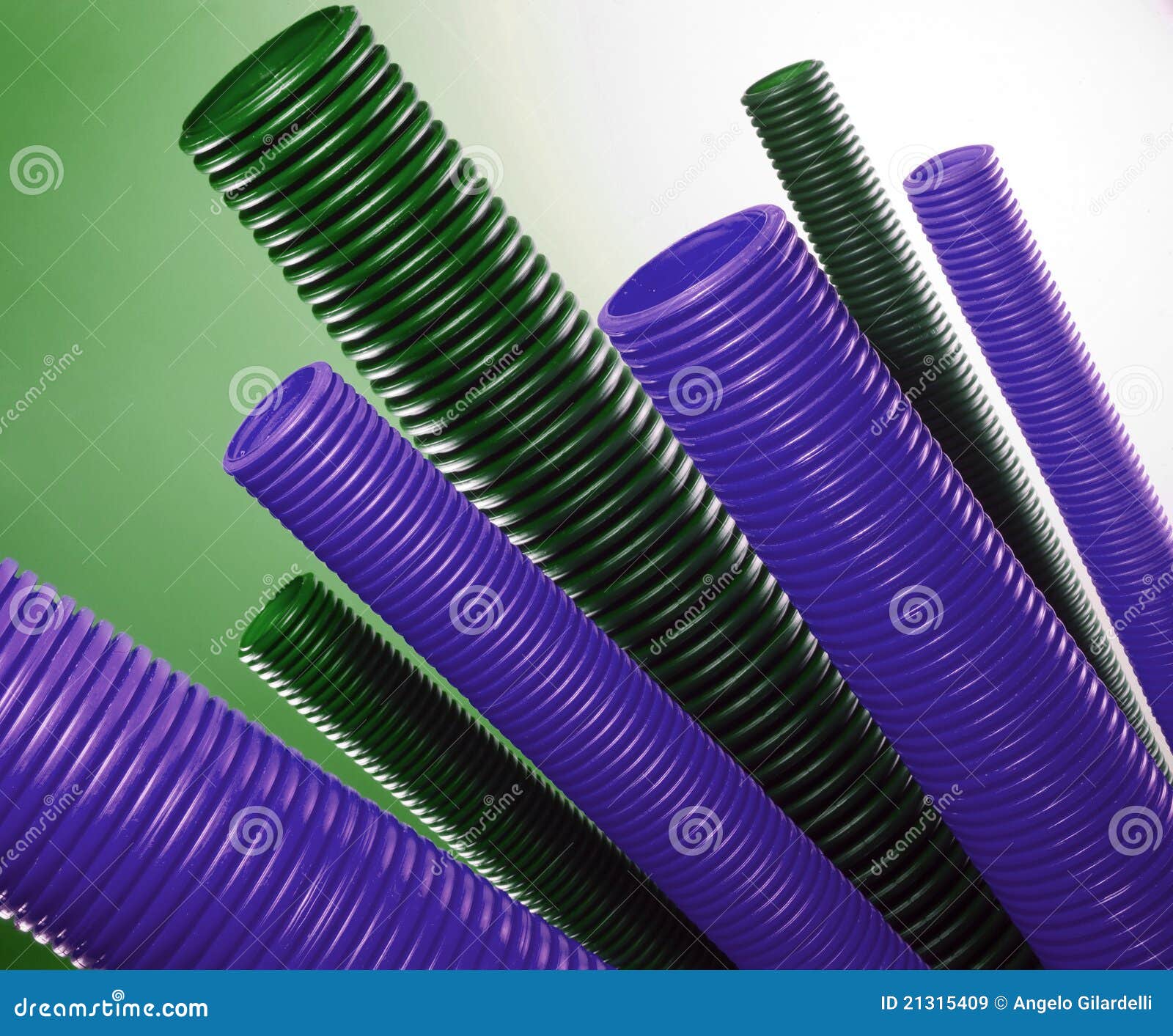 Plastic Pipes In Stock Of Finished Products Stacked In Packs ...