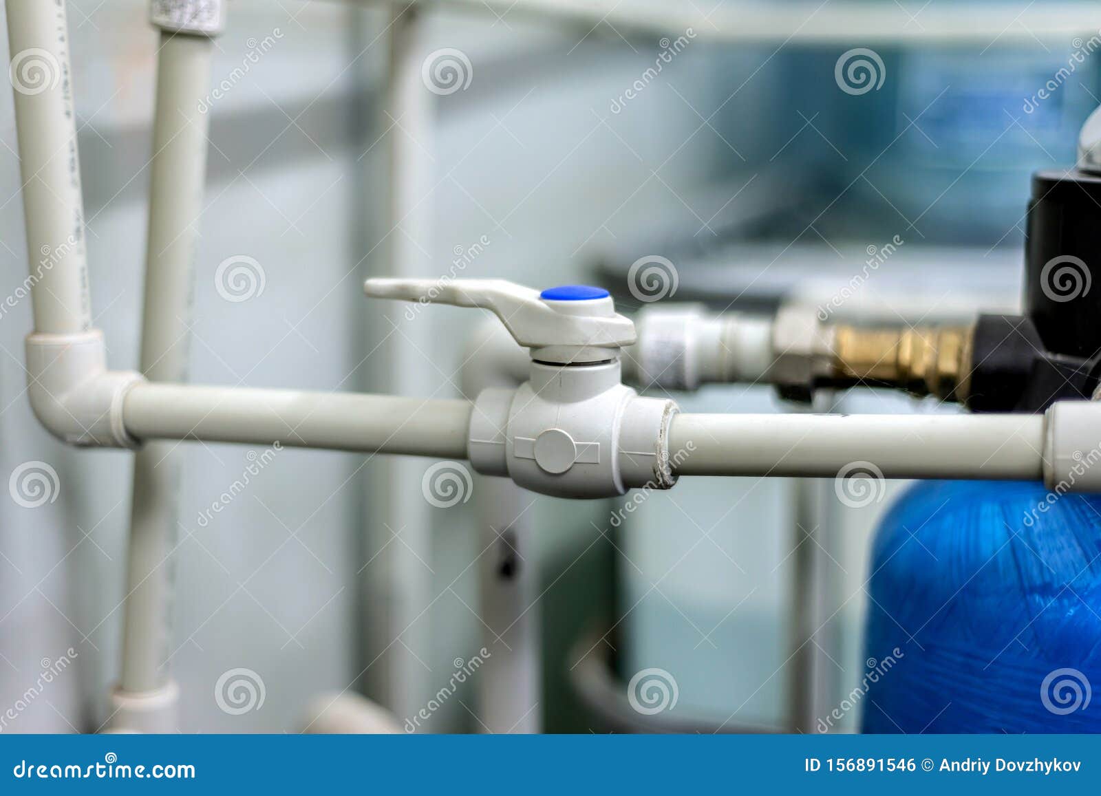 Plastic Pipes of Fresh Water Circulation Systems Stock Photo - Image of ...