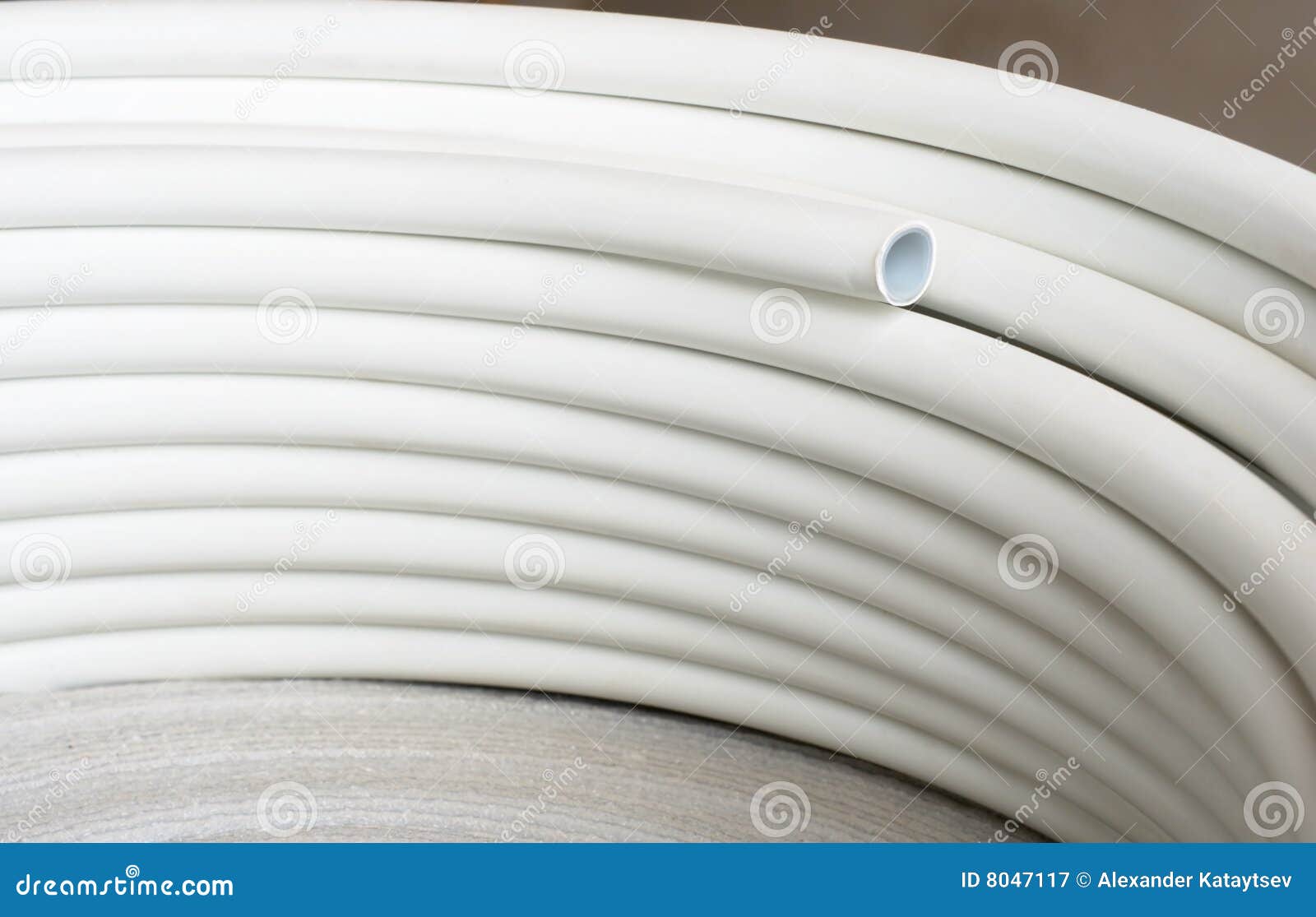 Plastic pipes in roll stock image. Image of pipes, plumber - 8047117