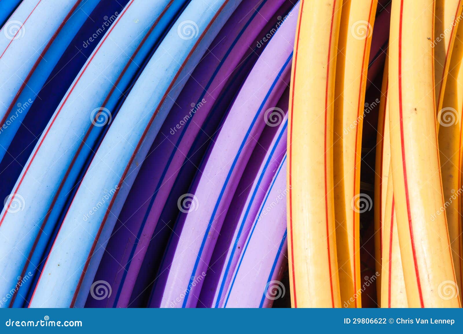 Plastic Pipes Colors Communications Stock Photo - Image of plastic ...