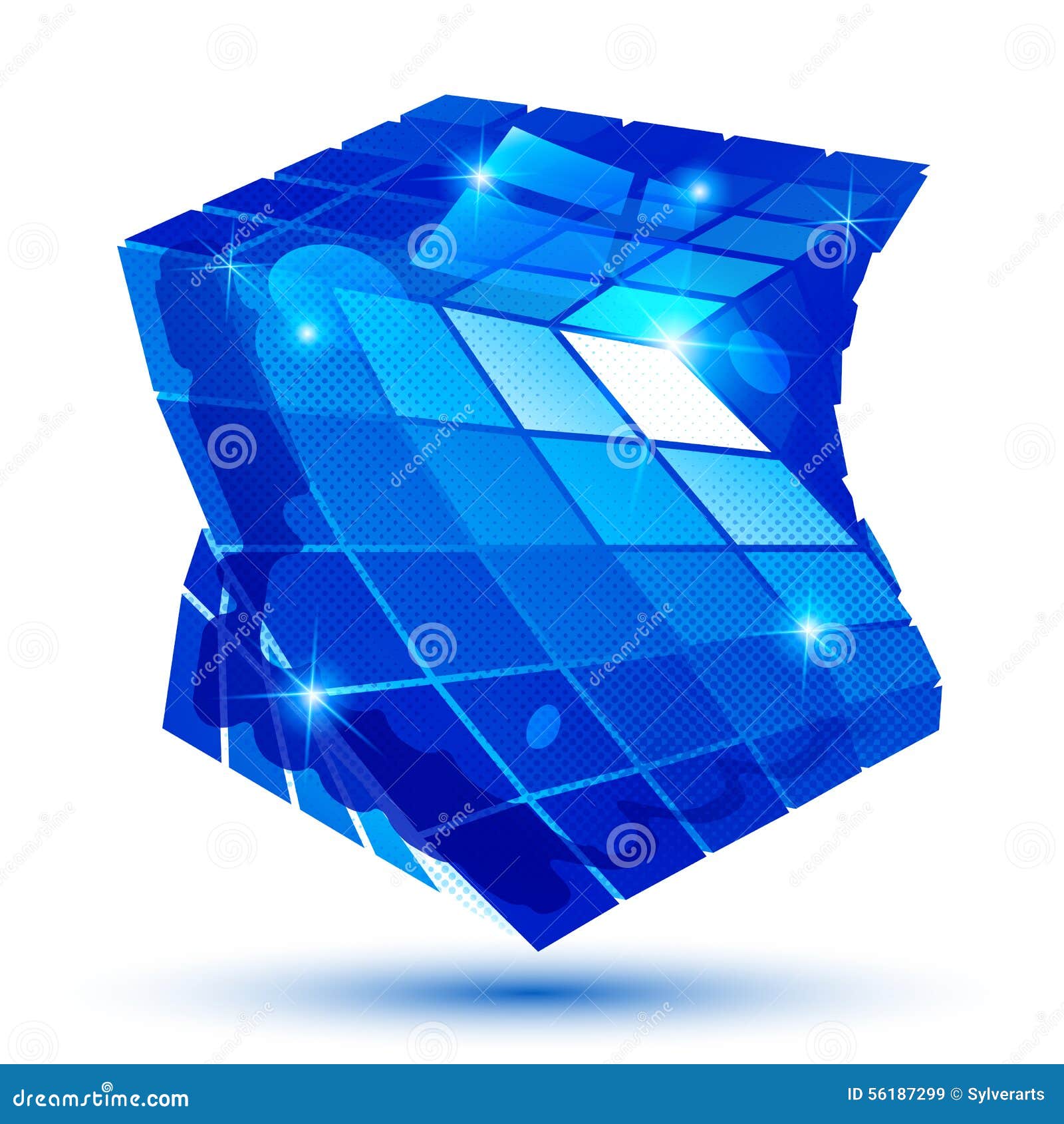 Plastic Pixel Colorful Dimensional Element, Sparkle Synthetic Do Stock ...