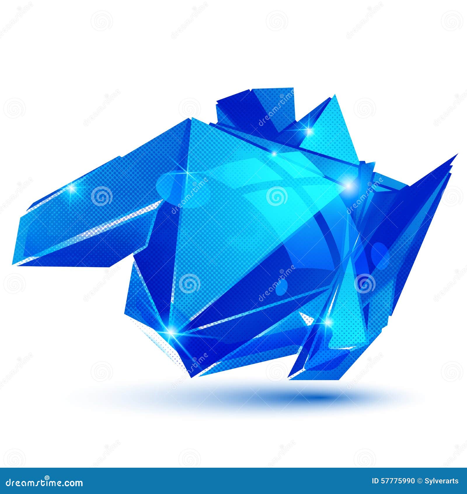 Plastic Pixel Colorful Dimensional Element, Sparkle Synthetic Do Stock ...