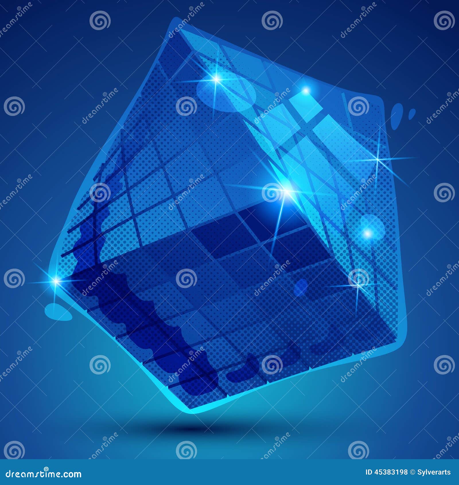 Plastic Pixel Dimensional Object, Synthetic Stock Vector - Illustration ...