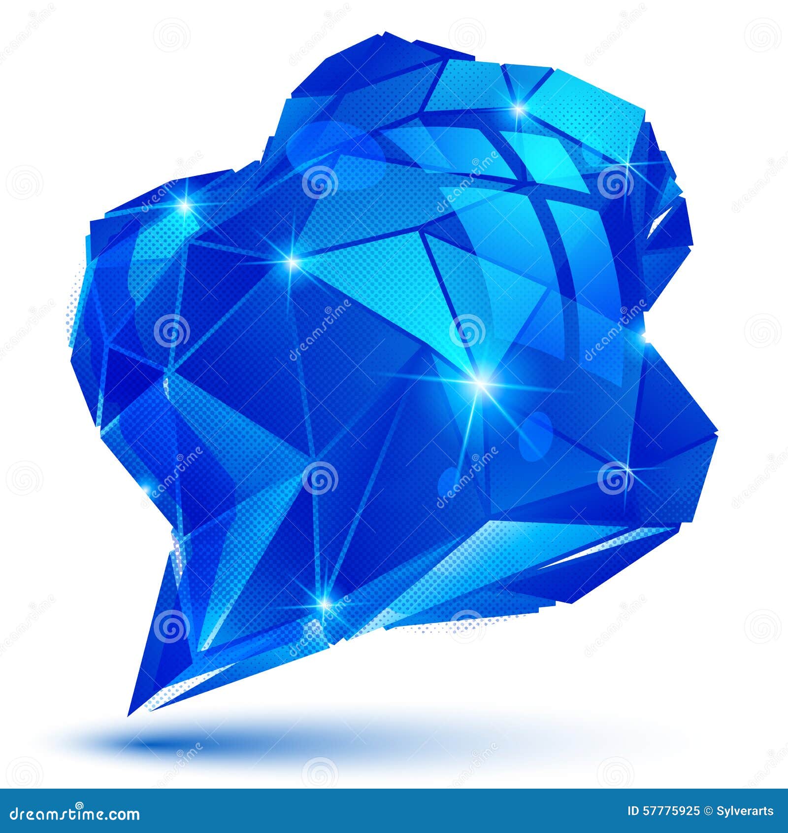 Plastic Pixel Dimensional Object, Synthetic Dotted Geometric Iso Stock ...