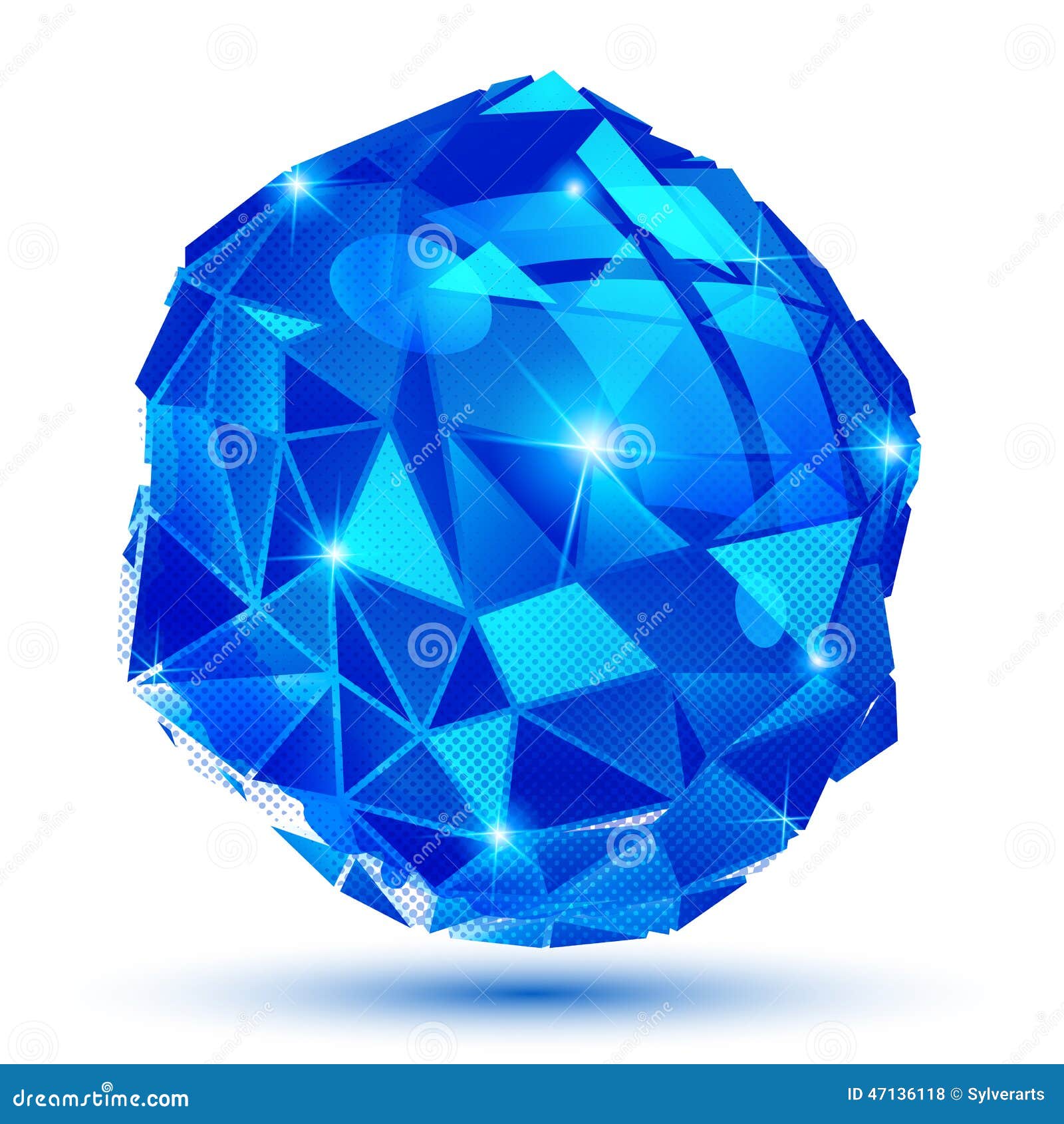 Plastic Pixilated 3d Shiny Object Isolated On White Background, Vector ...