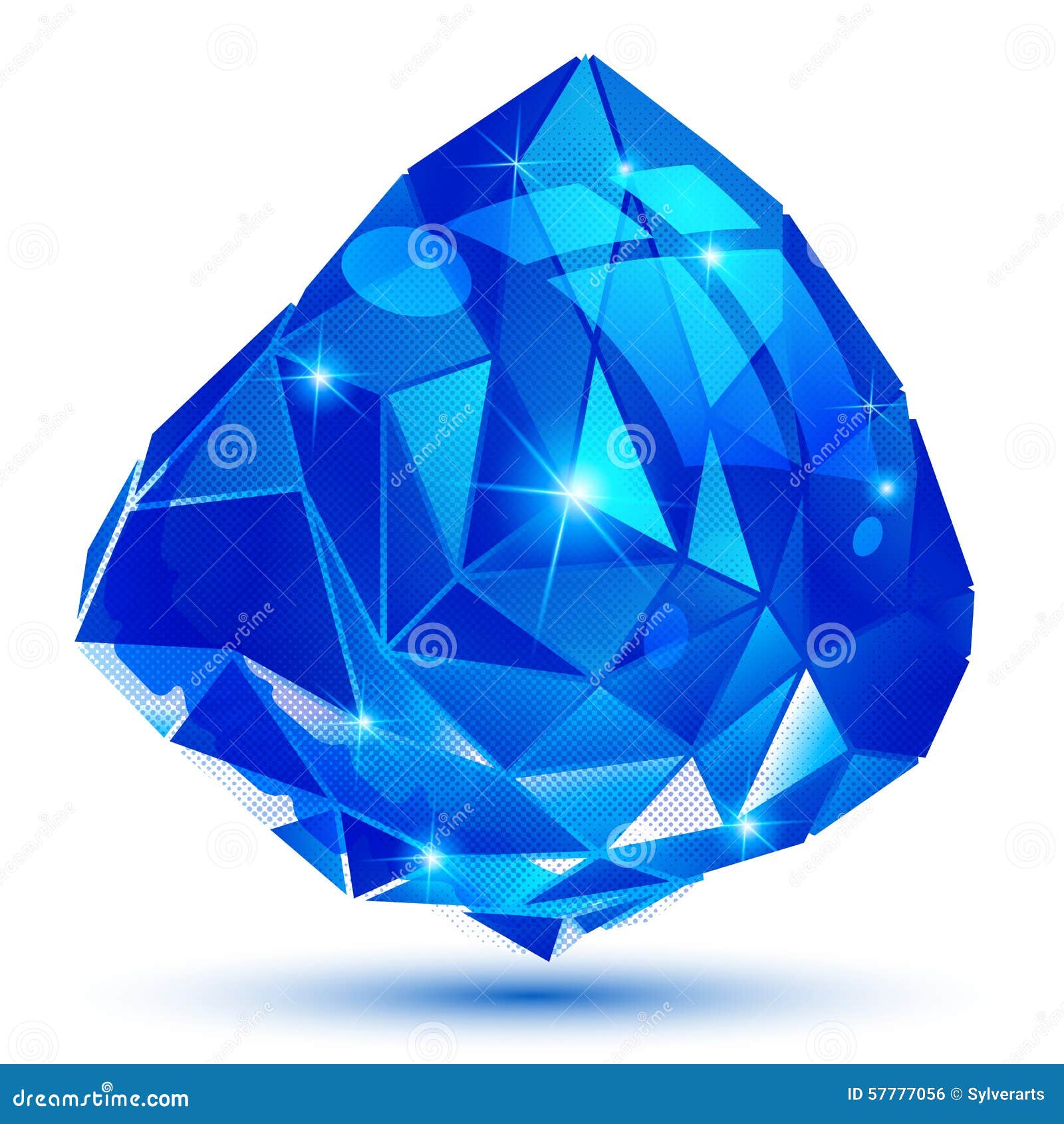 Plastic Pixilated 3d Shiny Object On White Background, Vector ...