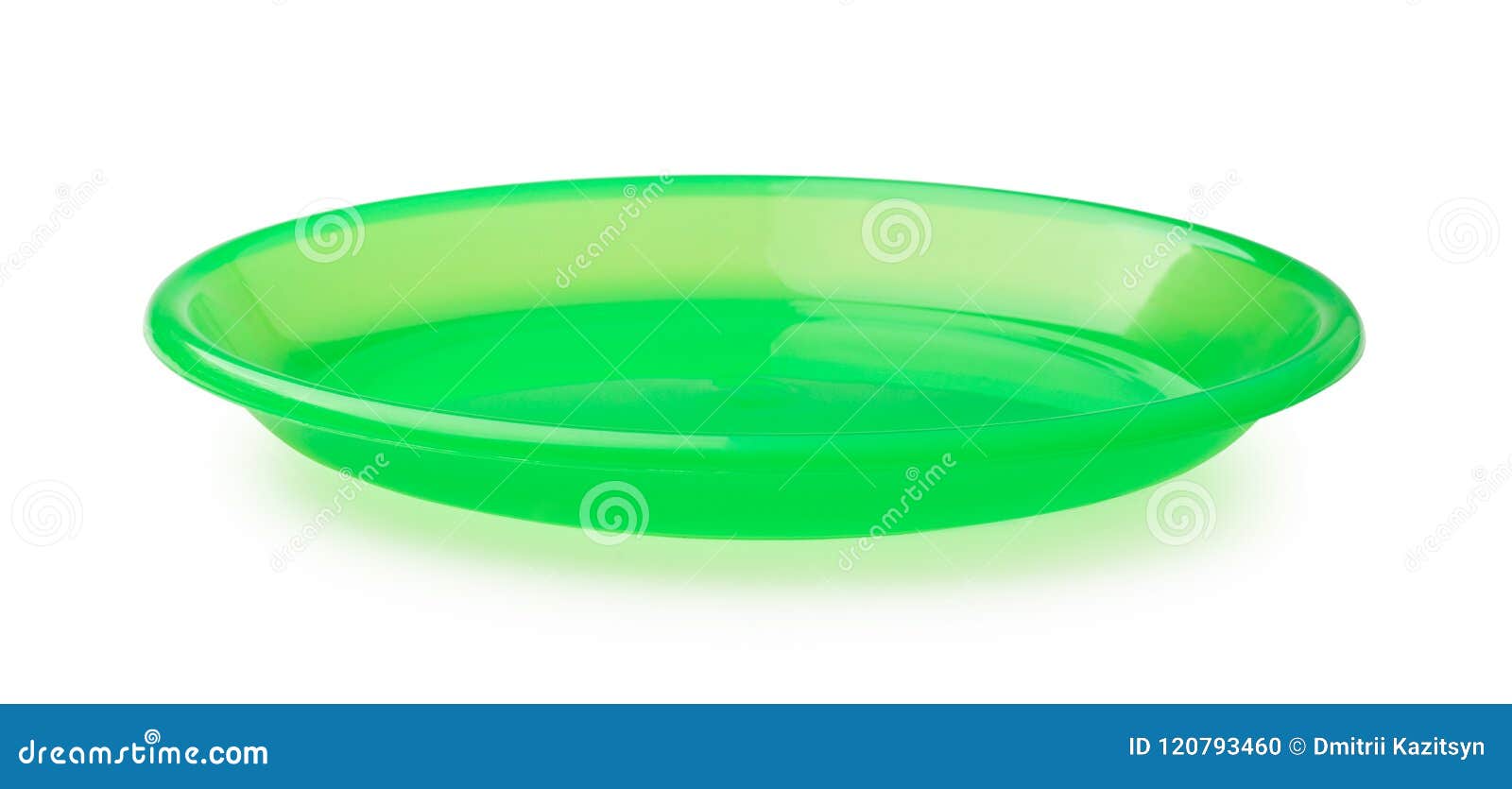 Plastic Plate Isolated on White Stock Photo - Image of equipment ...