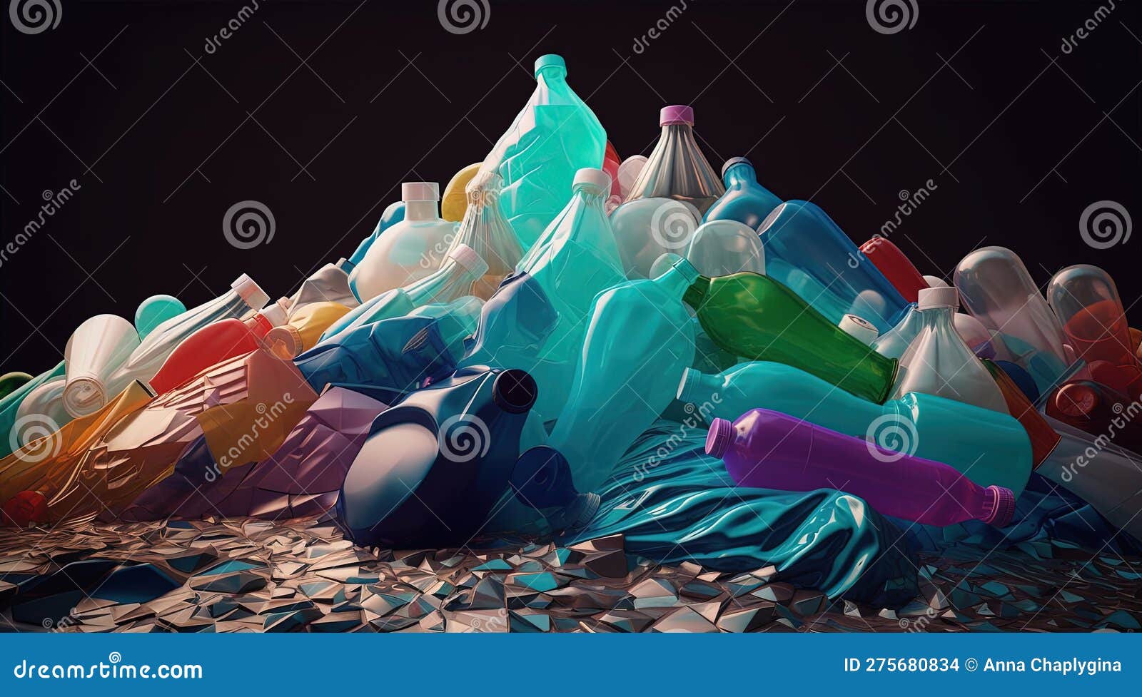 Plastic Pollution Abstract Background. Waste Managment, Recycling ...
