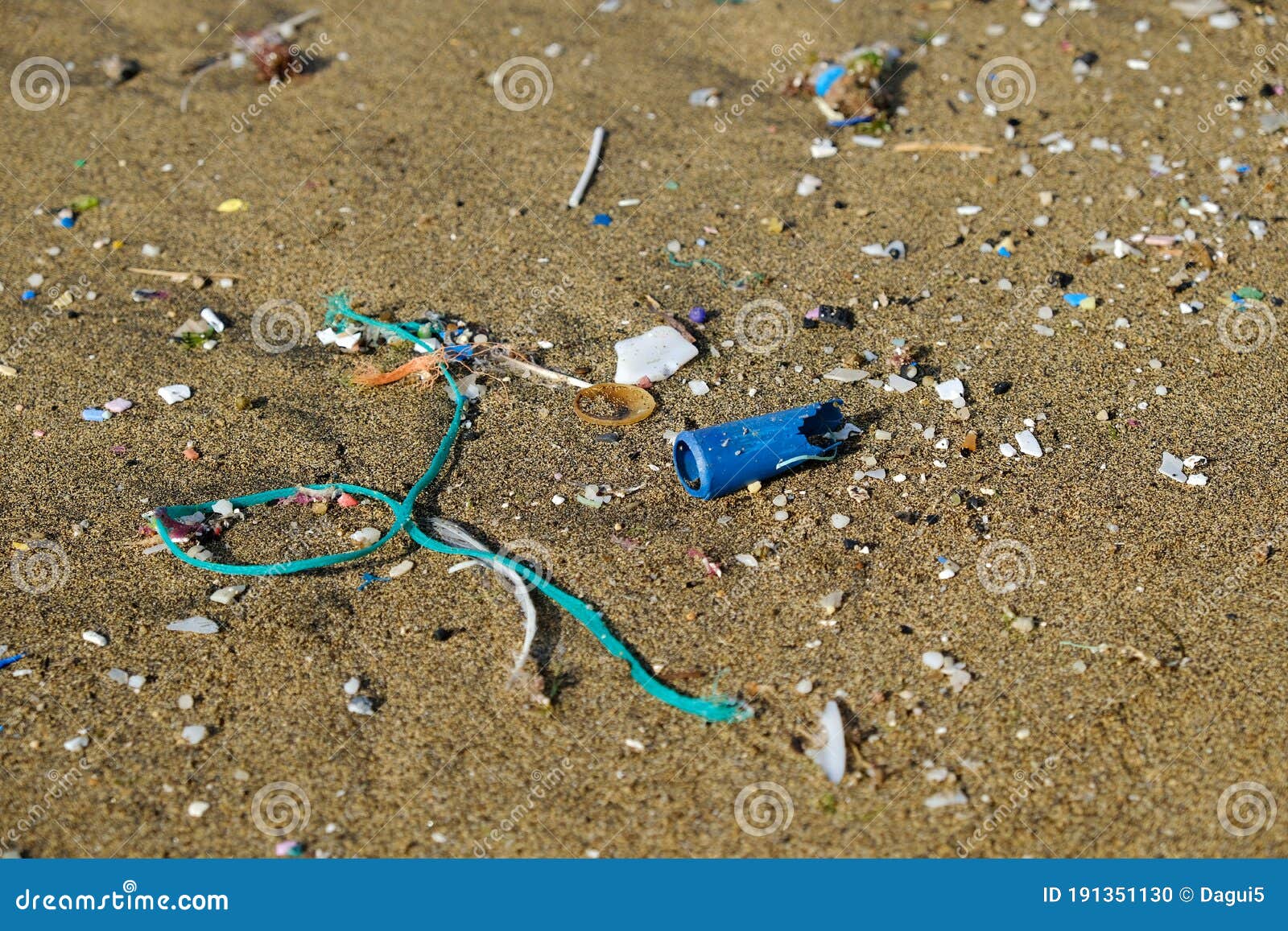 Plastic Pollution on the Beach. Stock Photo - Image of life, beach ...