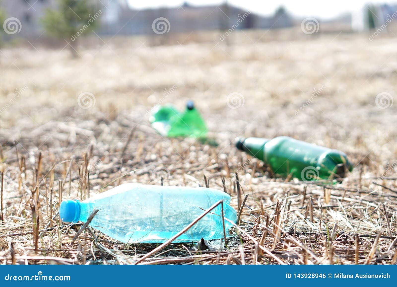 Discarded Plastic Bottles. Plastic Pollution. Garbage, Waste, Plastic ...