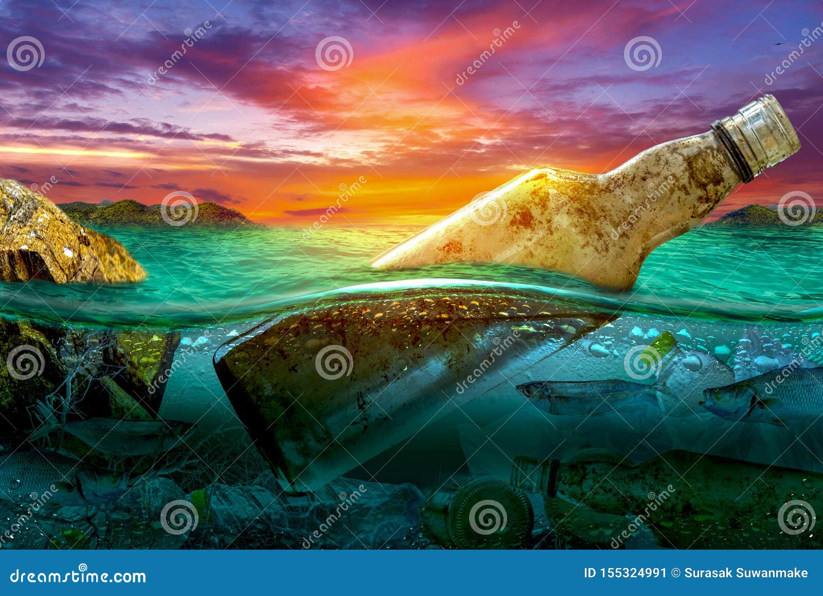 Plastic Pollution in Marine Environmental Problems Animals in the Sea ...