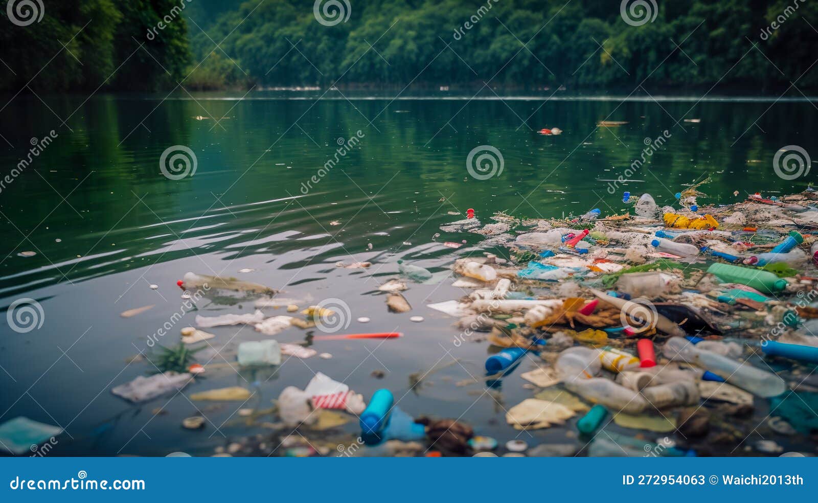 Plastic Pollution in Ocean. Problem Plastic Bottles and Microplastics ...