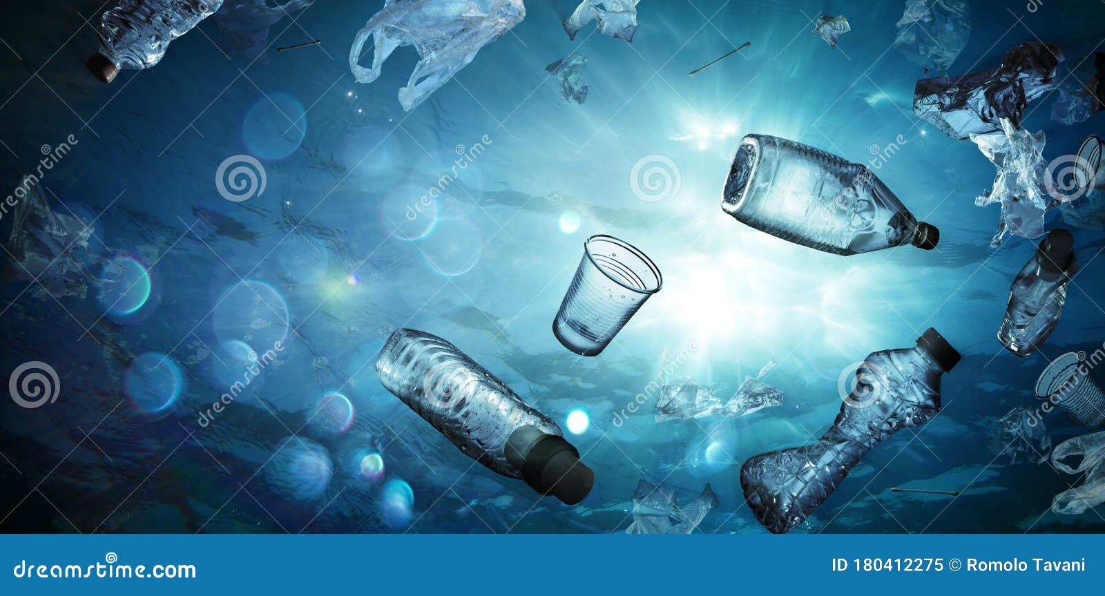 Plastic Pollution in Ocean Underwater Shine with Garbage Floating Stock ... Plastic Pollution in Ocean Underwater Shine with Garbage Floating Stock ...