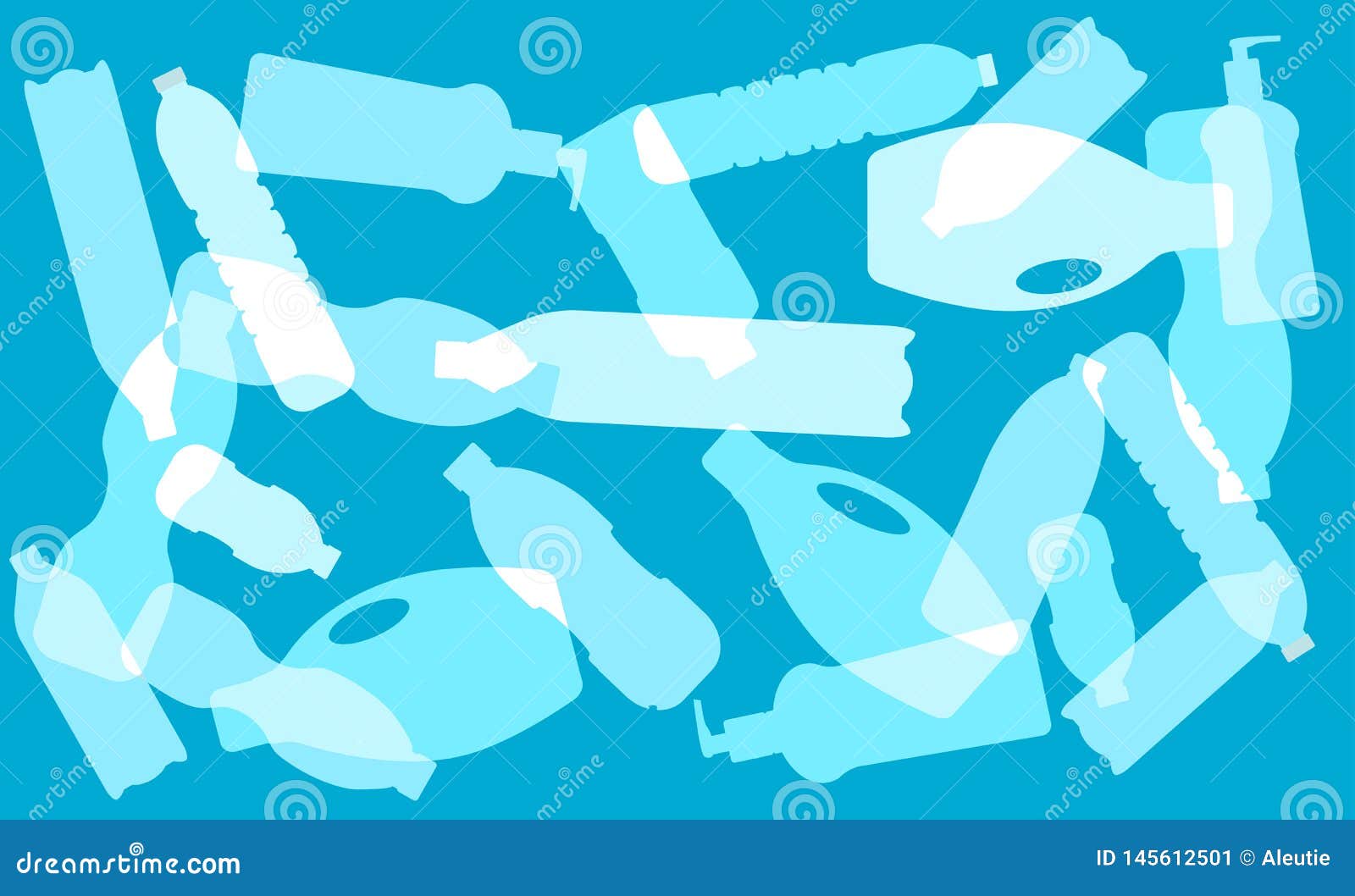 Plastic pollution stock vector. Illustration of straw - 145612501