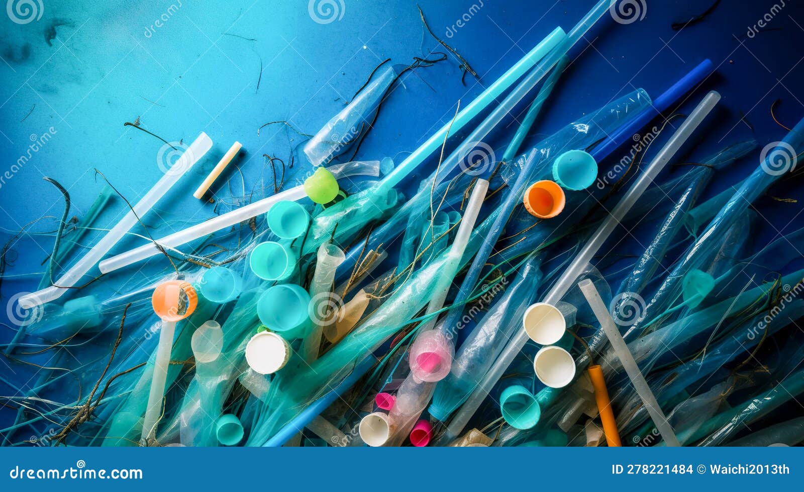 Plastic Pollution. Problem Plastic Bottles and Microplastics. Marine ...