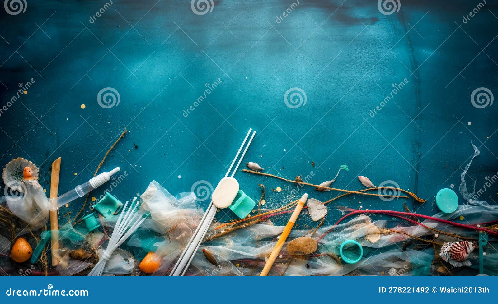 Plastic Pollution. Problem Plastic Bottles and Microplastics. Marine ...