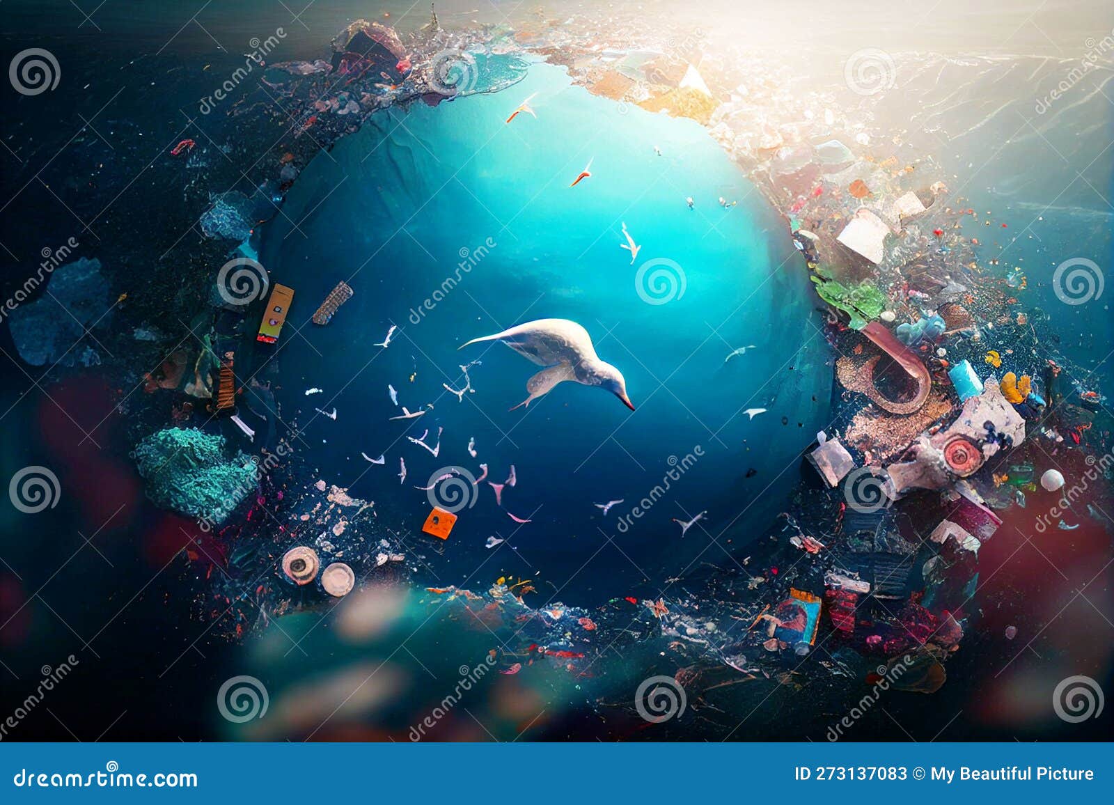 Plastic Pollution at Sea. Environmental Protection. Pollution at the ...