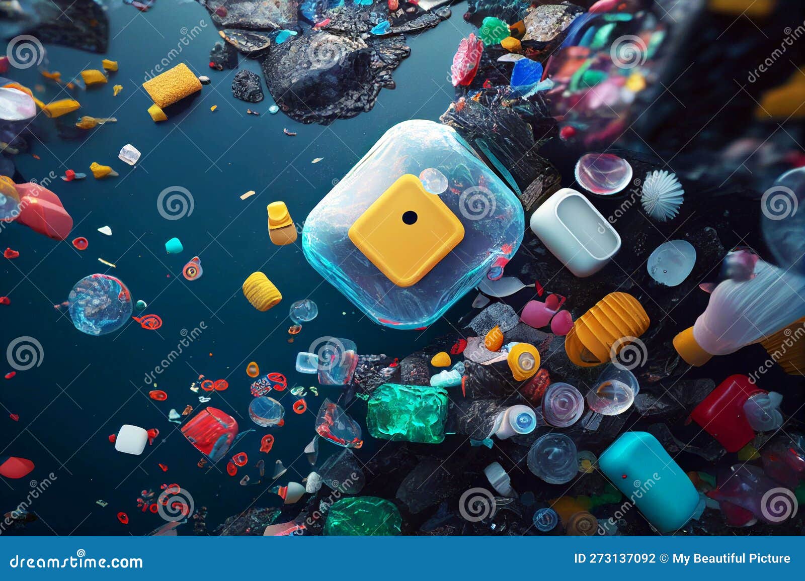 Plastic Pollution at Sea. Environmental Protection. Pollution at the ...
