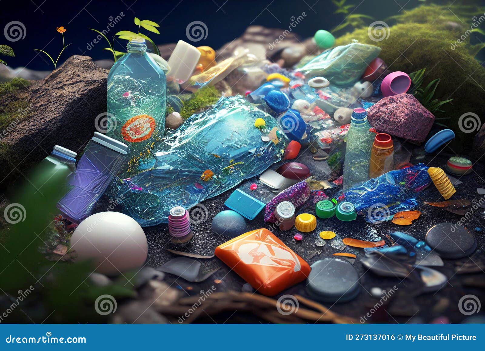 Plastic Pollution at Sea. Environmental Protection. Pollution at the ...