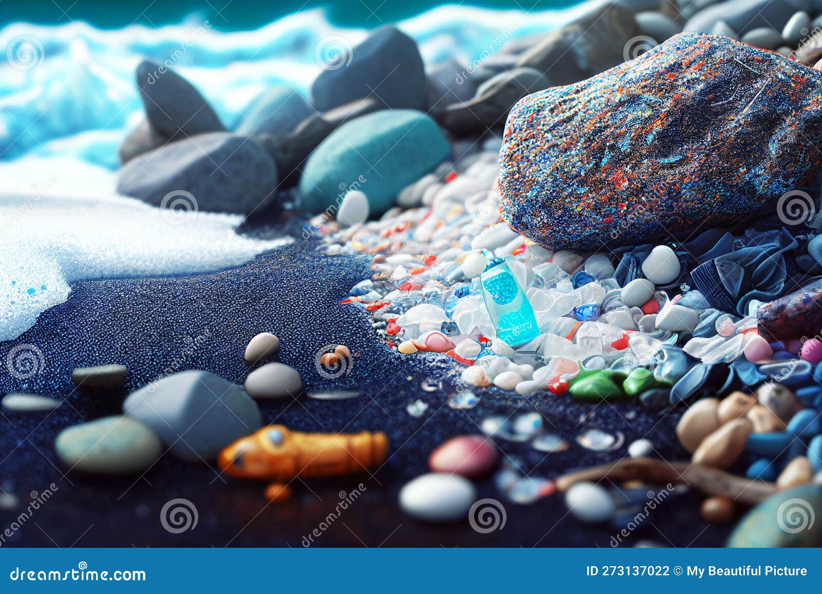 Plastic Pollution at Sea. Environmental Protection. Pollution at the ...