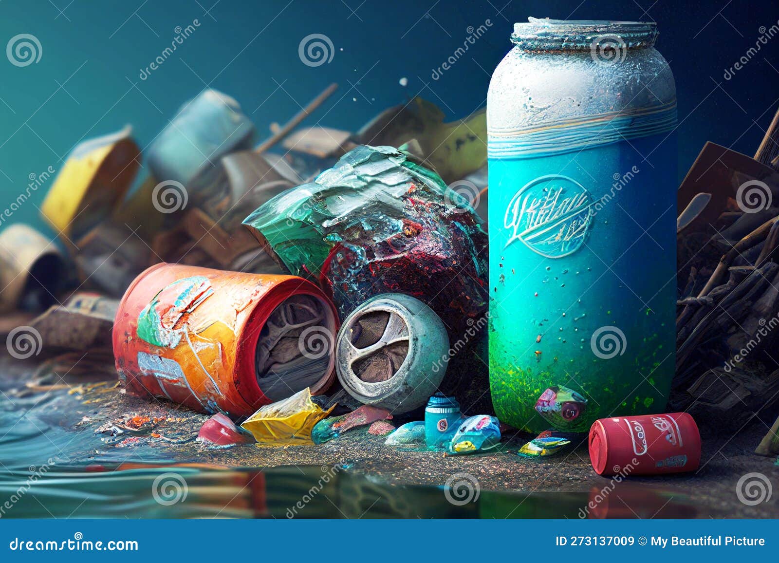 Plastic Pollution at Sea. Environmental Protection. Pollution at the ...