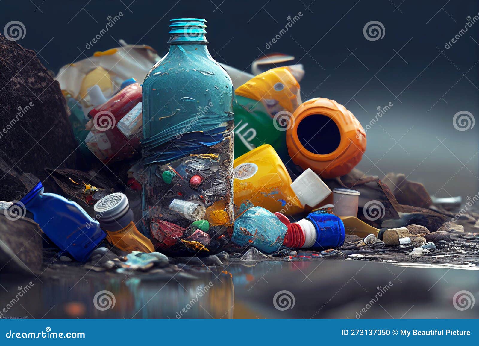 Plastic Pollution at Sea. Environmental Protection. Pollution at the ...
