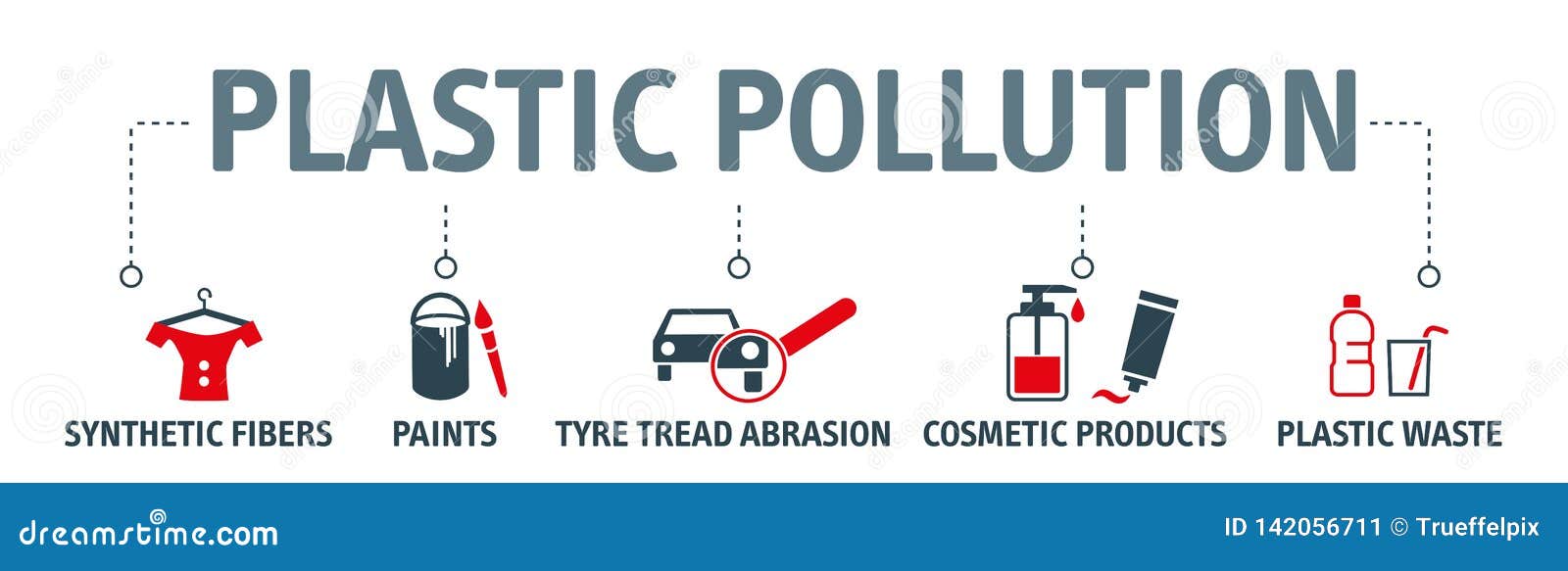 Plastic Pollution Vector Illustration Concept Stock Vector ...