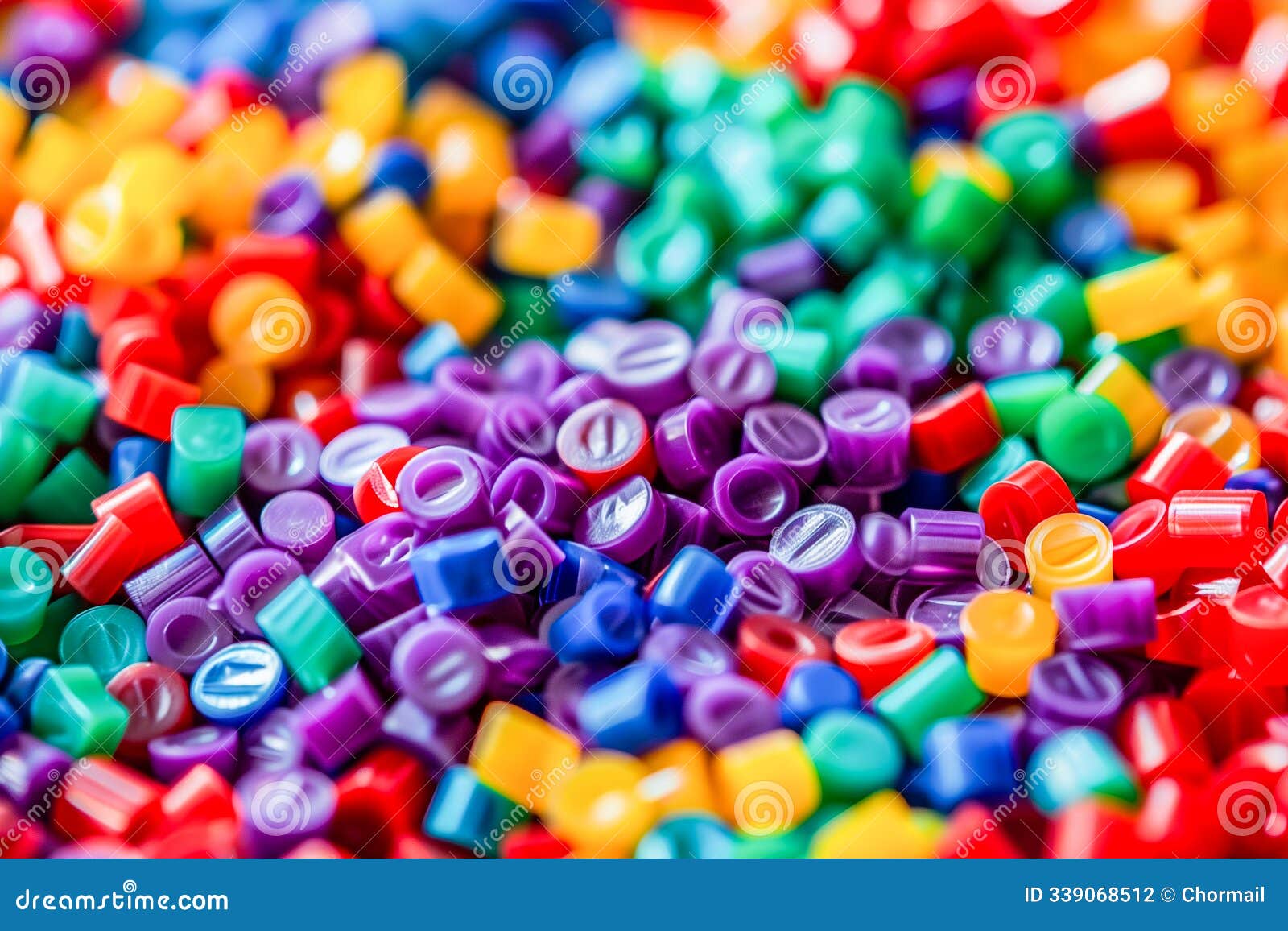 Plastic Polymer Color Pigment Granules Industrial Stock Illustration ...