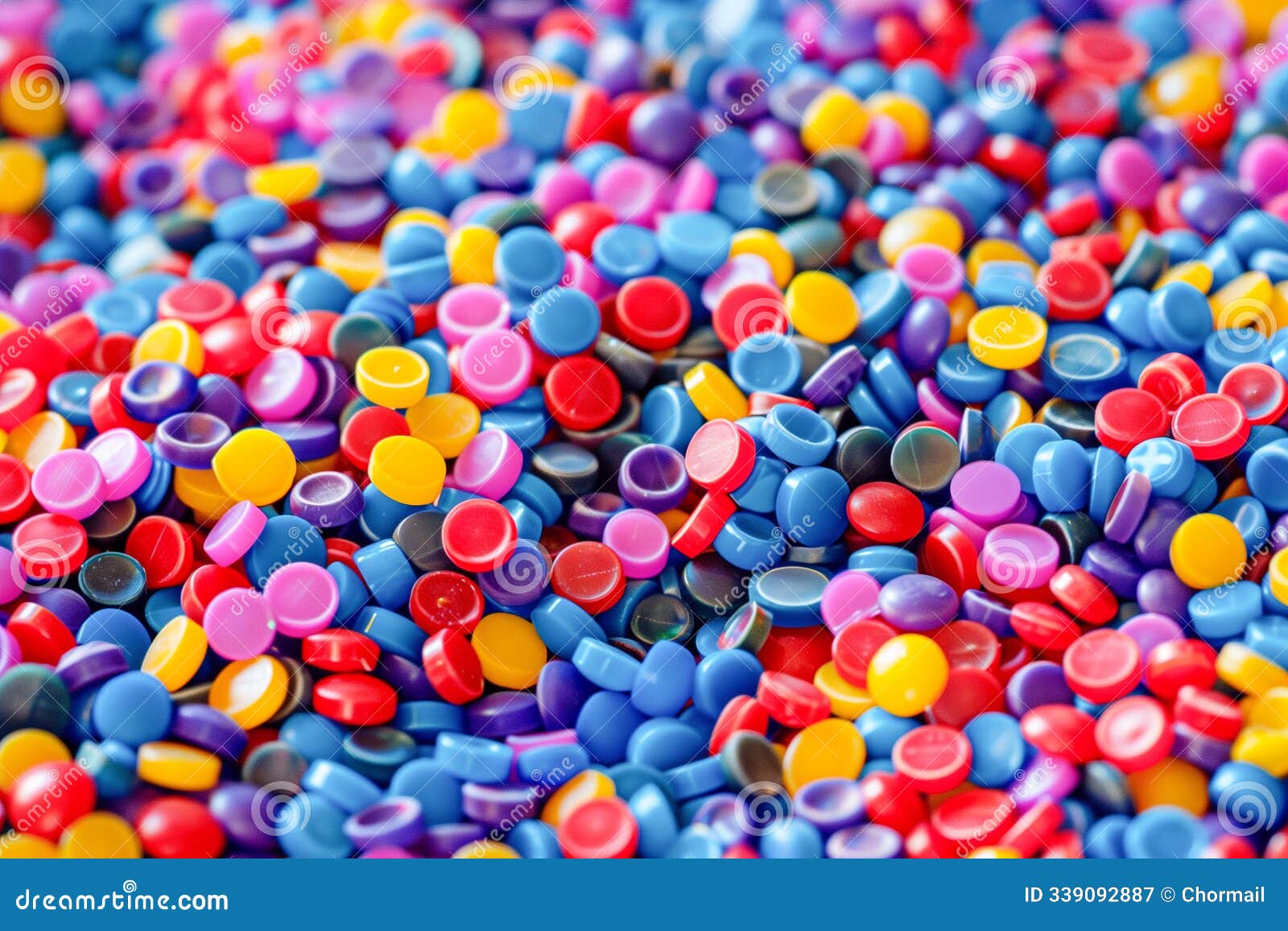 Plastic Polymer Color Pigment Granules Industrial Stock Illustration ...