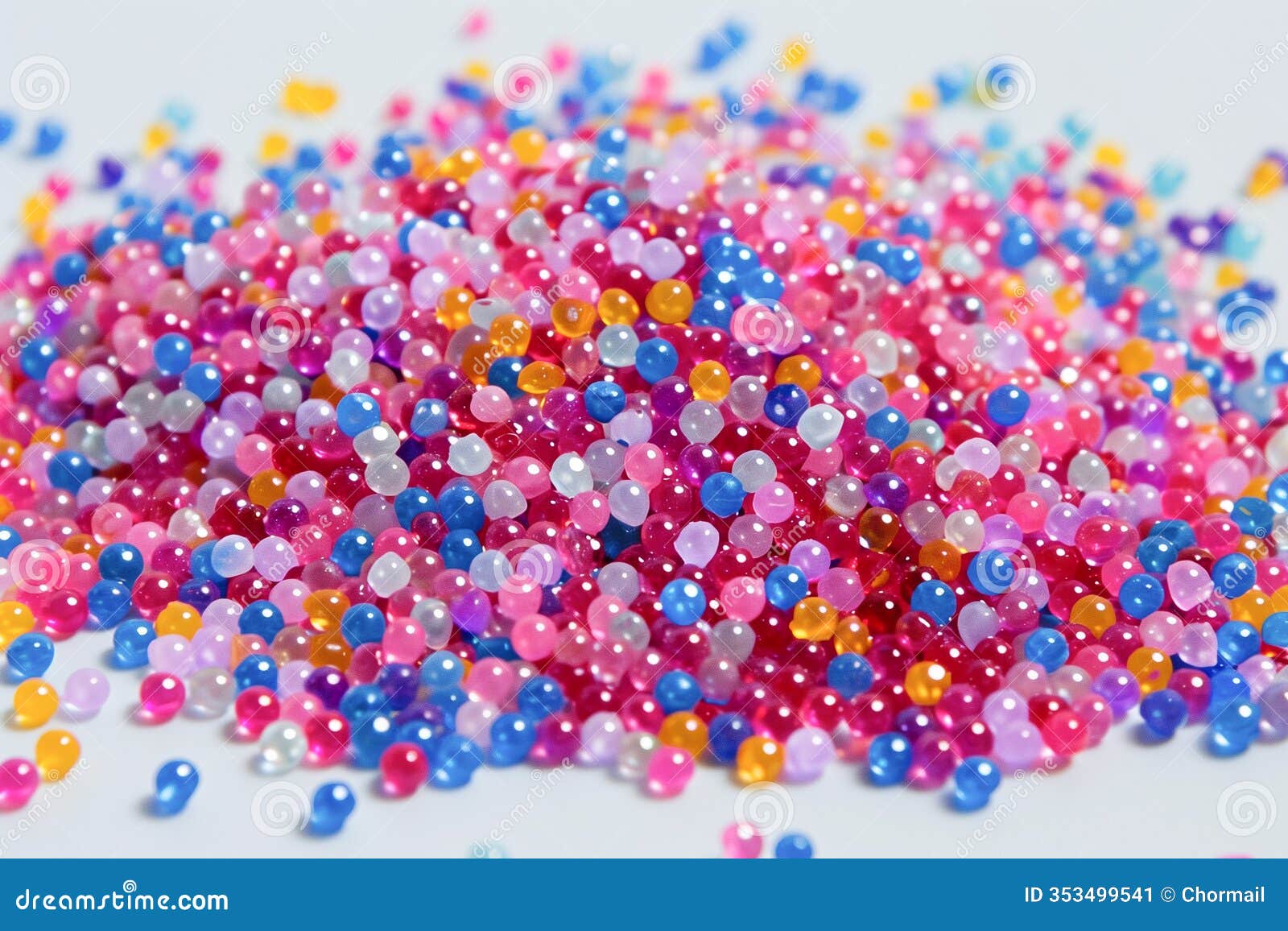 Plastic Polymer Color Pigment Granules Industrial Stock Illustration ...
