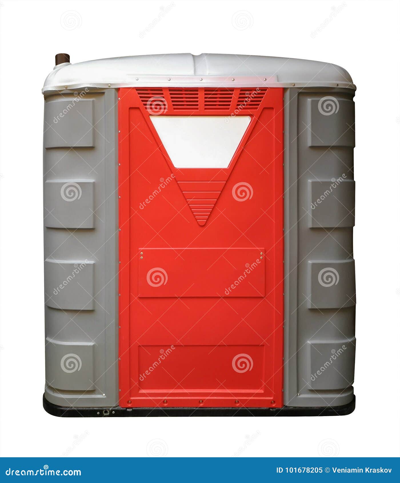 Plastic Portable Toilet - Red Stock Image - Image of portable, lavatory ...