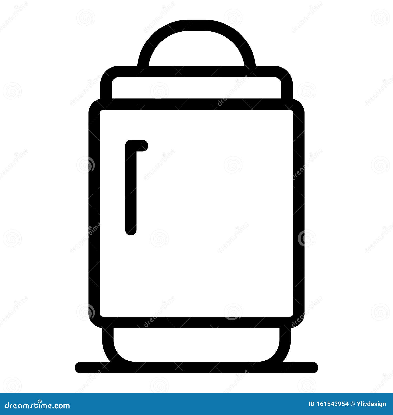 Plastic Pot Icon, Outline Style Stock Vector - Illustration of fruit ...