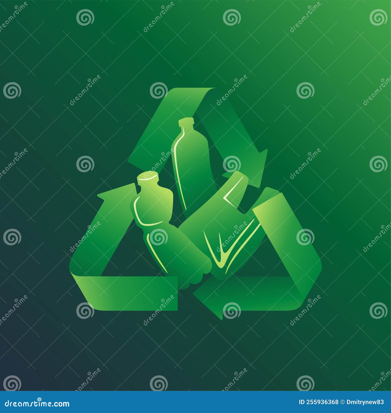 Plastic Products Recycling - Zero Waste Concept Stock Vector ...